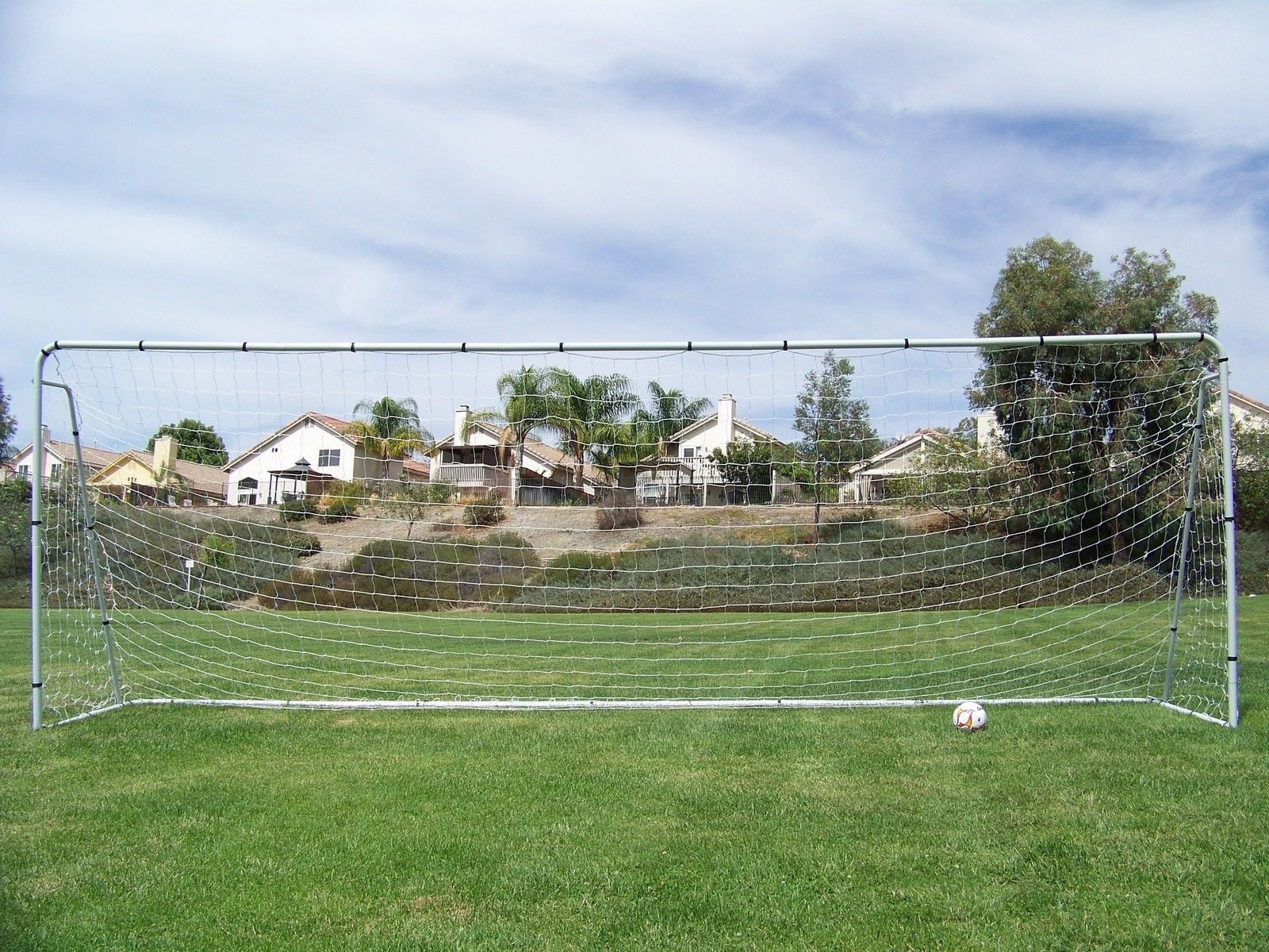 PASS Youth Competition Soccer Goal, 18.5' x 6.5', Steel Frame with ...