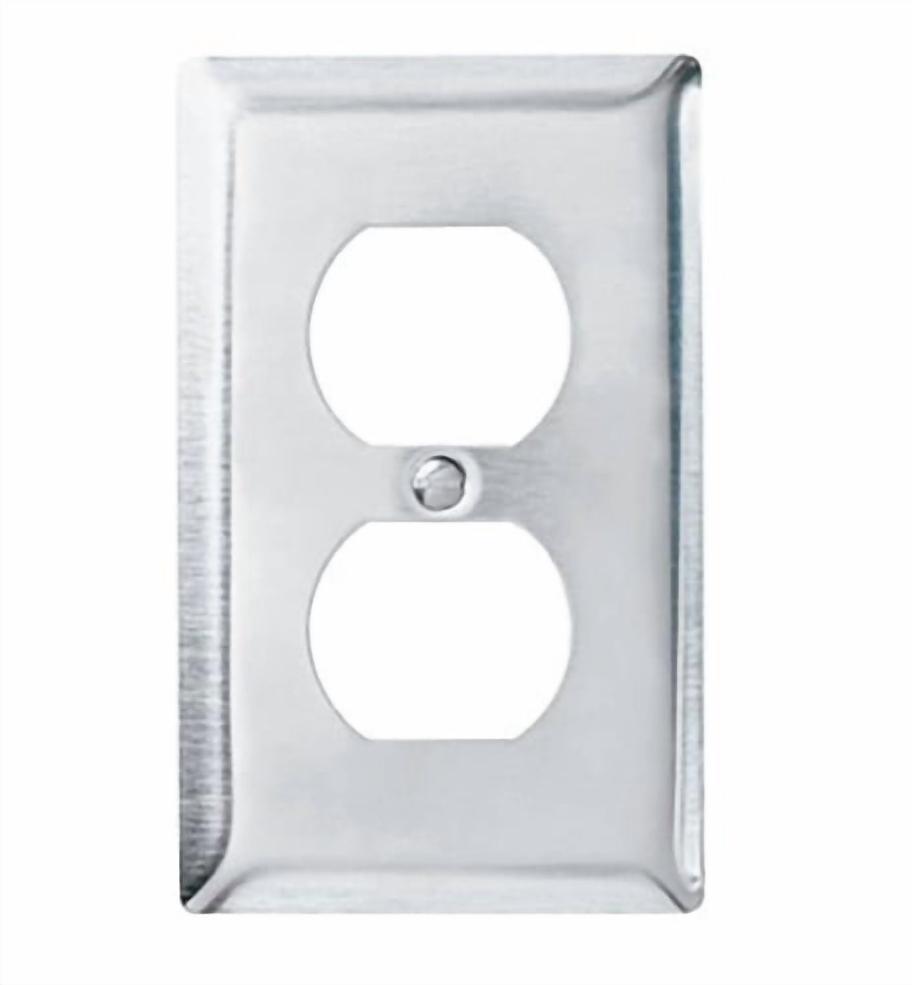 PASS & SEYMOUR Wall Plate, Duplex Outlet, Stainless Steel SS8CC50 ...