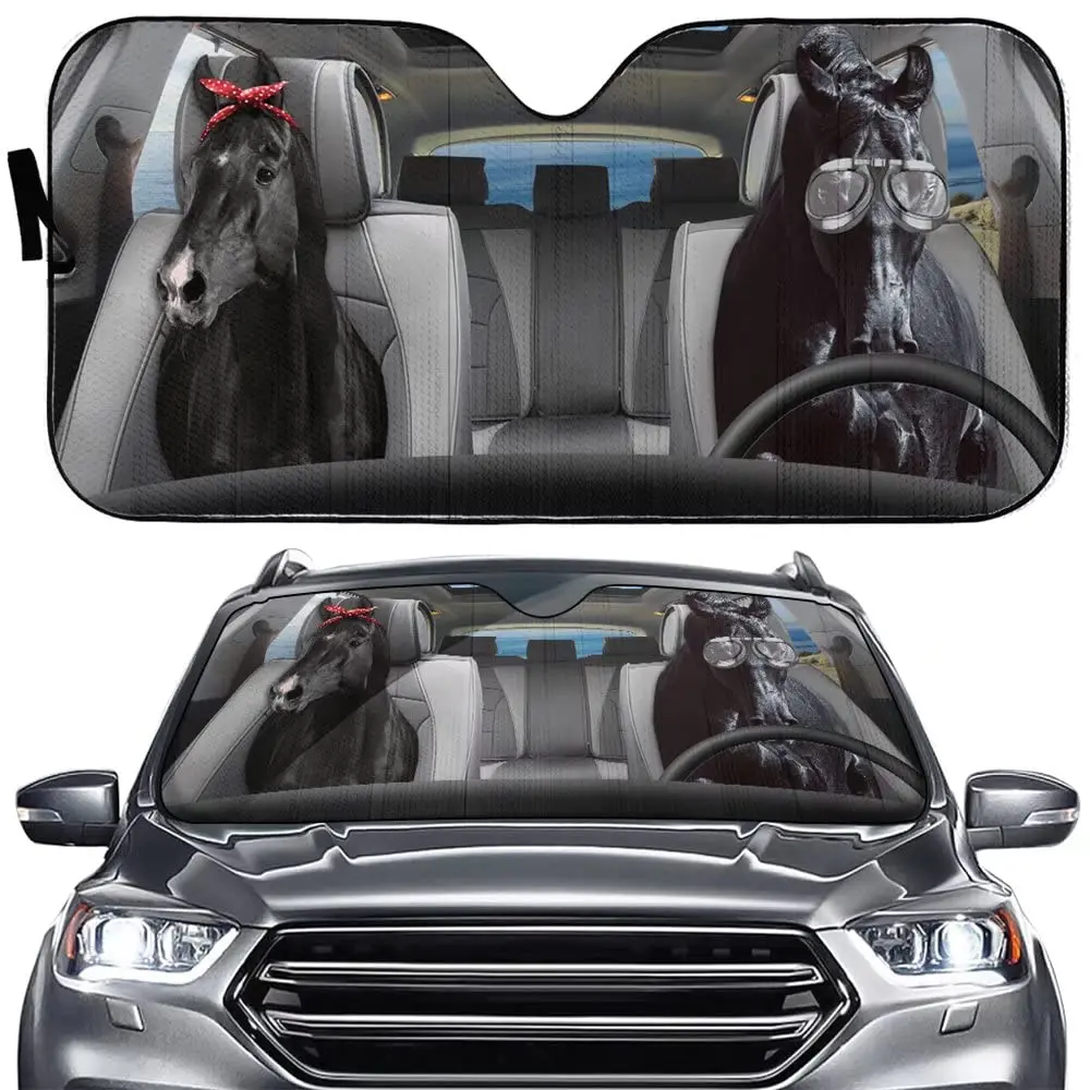 PASSE American Pit Bull Puppy Dog Driving Auto Windshield Sun Shade Dog ...