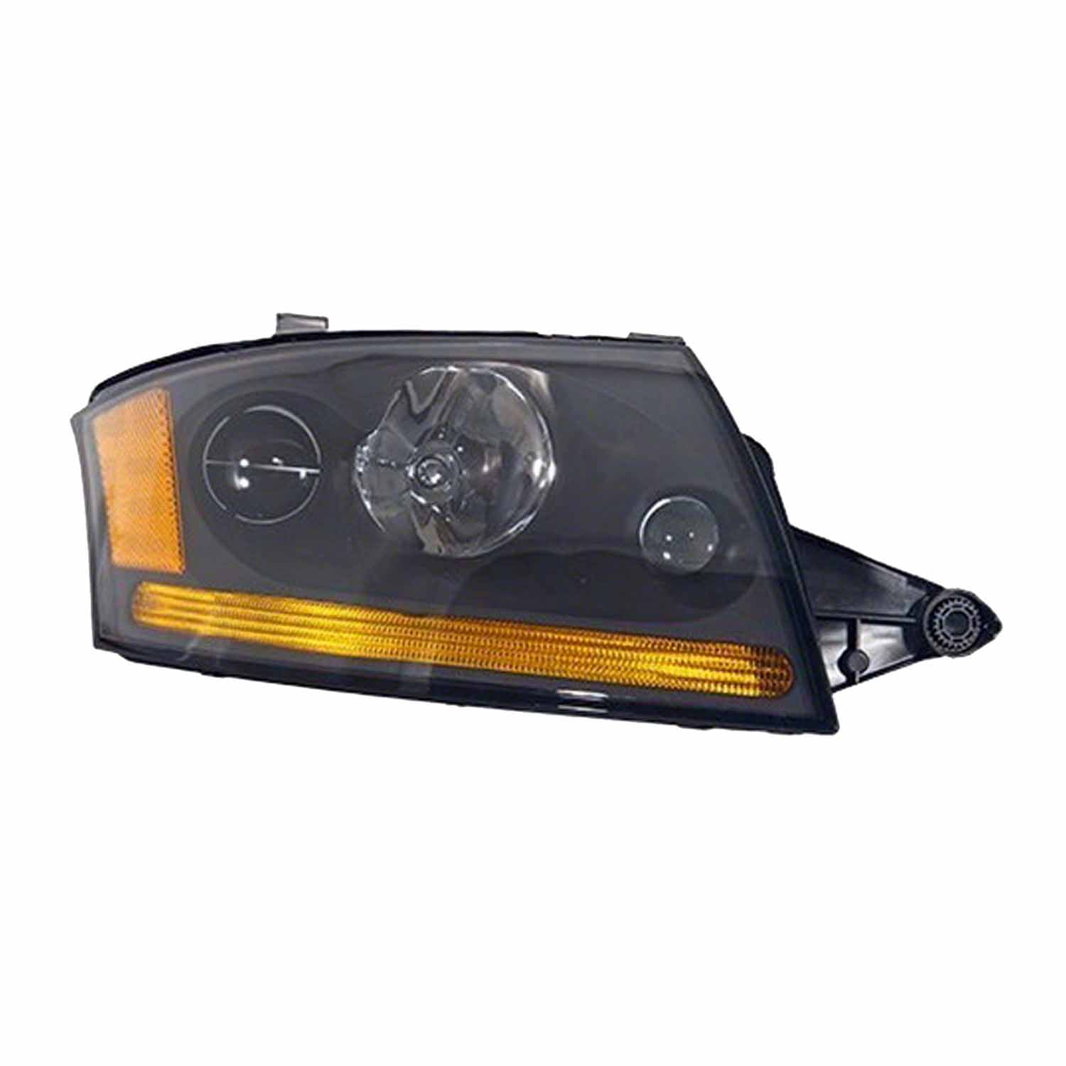 PASSENGER SIDE HID HEAD LIGHT ASSEMBLY; WITH BLACK BEZEL; SUPPLIED BY ...