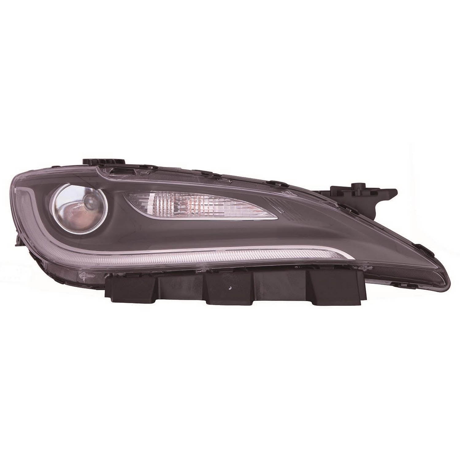 PASSENGER SIDE HID HEAD LIGHT ASSEMBLY; WITH LED DAYTIME RUNNING LAMP ...