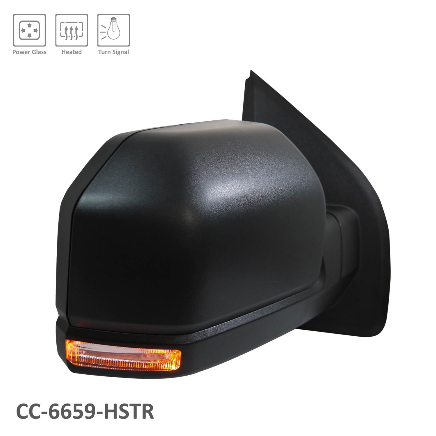 PASSENGER SIDE POWER DOOR MIRROR; STANDARD TYPE; WITH DUAL HEATED GLASS ...