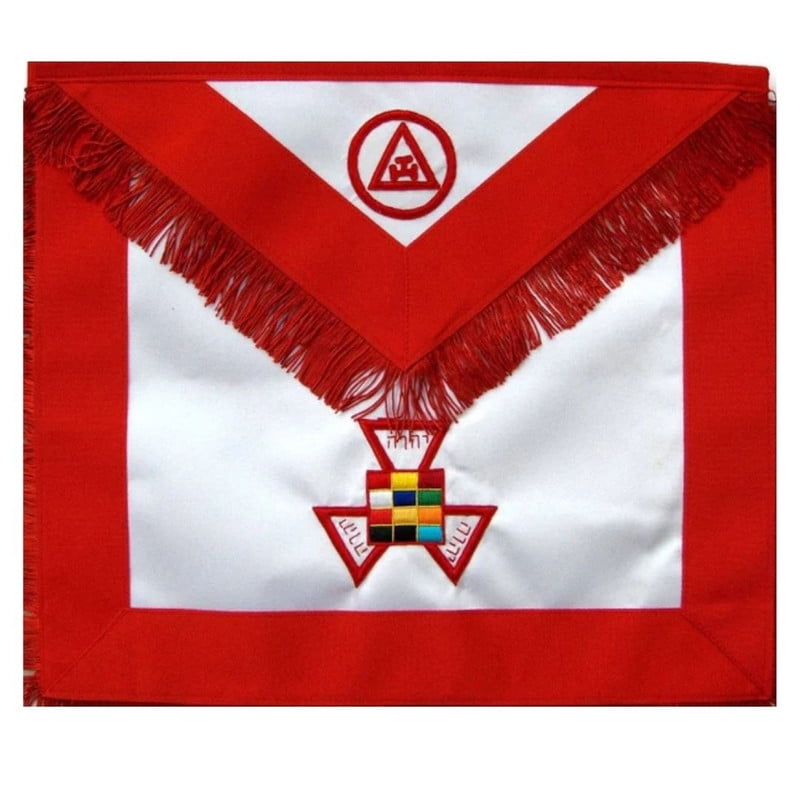 PAST HIGH PRIEST ROYAL ARCH CHAPTER APRON - RED HAND EMBROIDERY ...