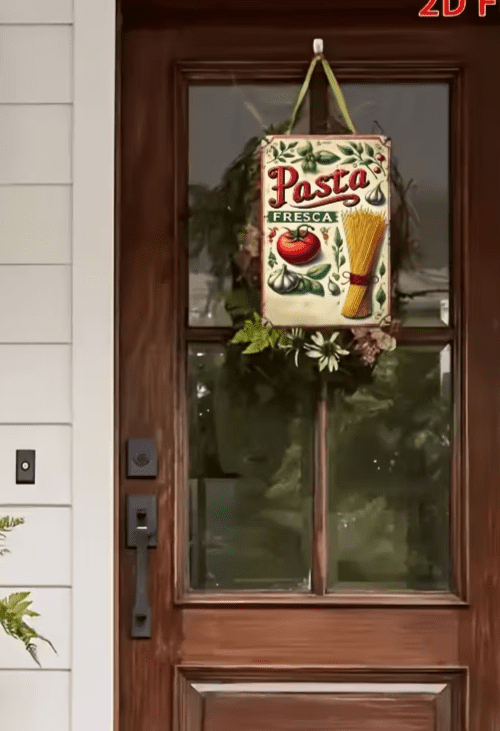 PASTA FRESCA ITALY Aluminum Weatherproof Sign RETRO STYLE GARAGE MAN ...