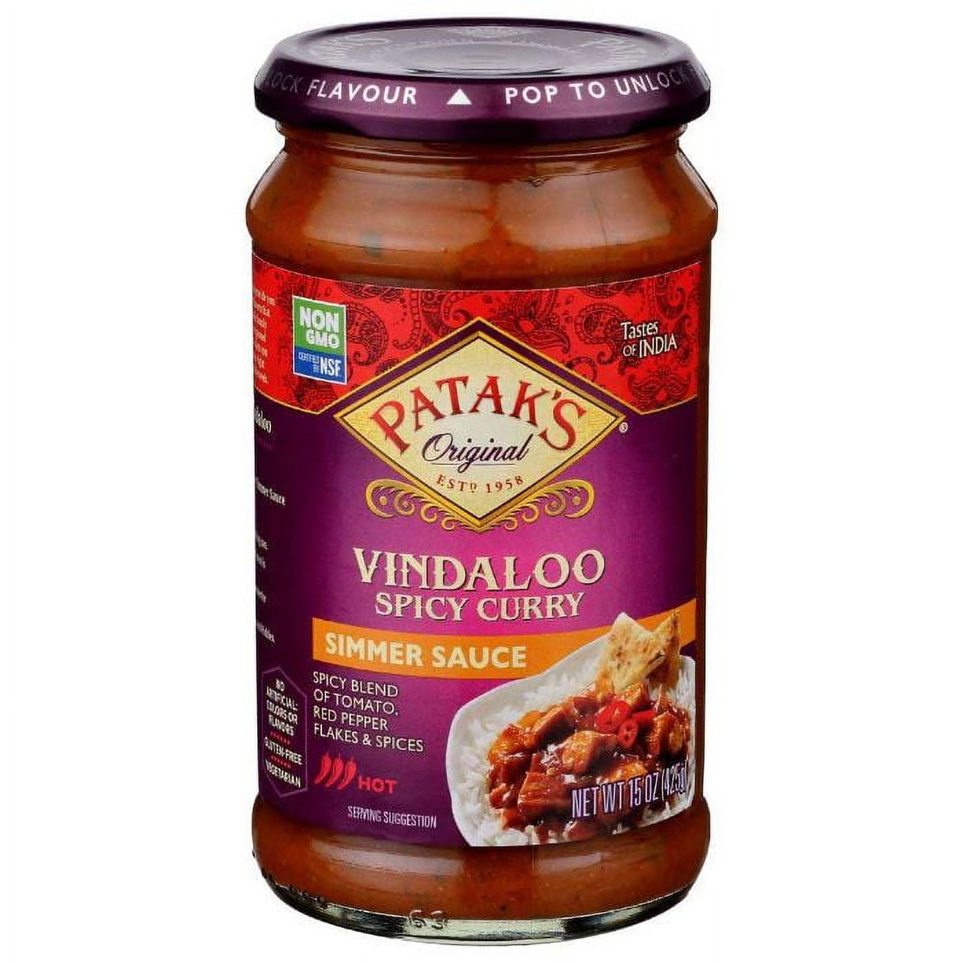PATAKS Vindaloo Spicy Sauce, 15 Oz - Pack of 6 - Walmart.com