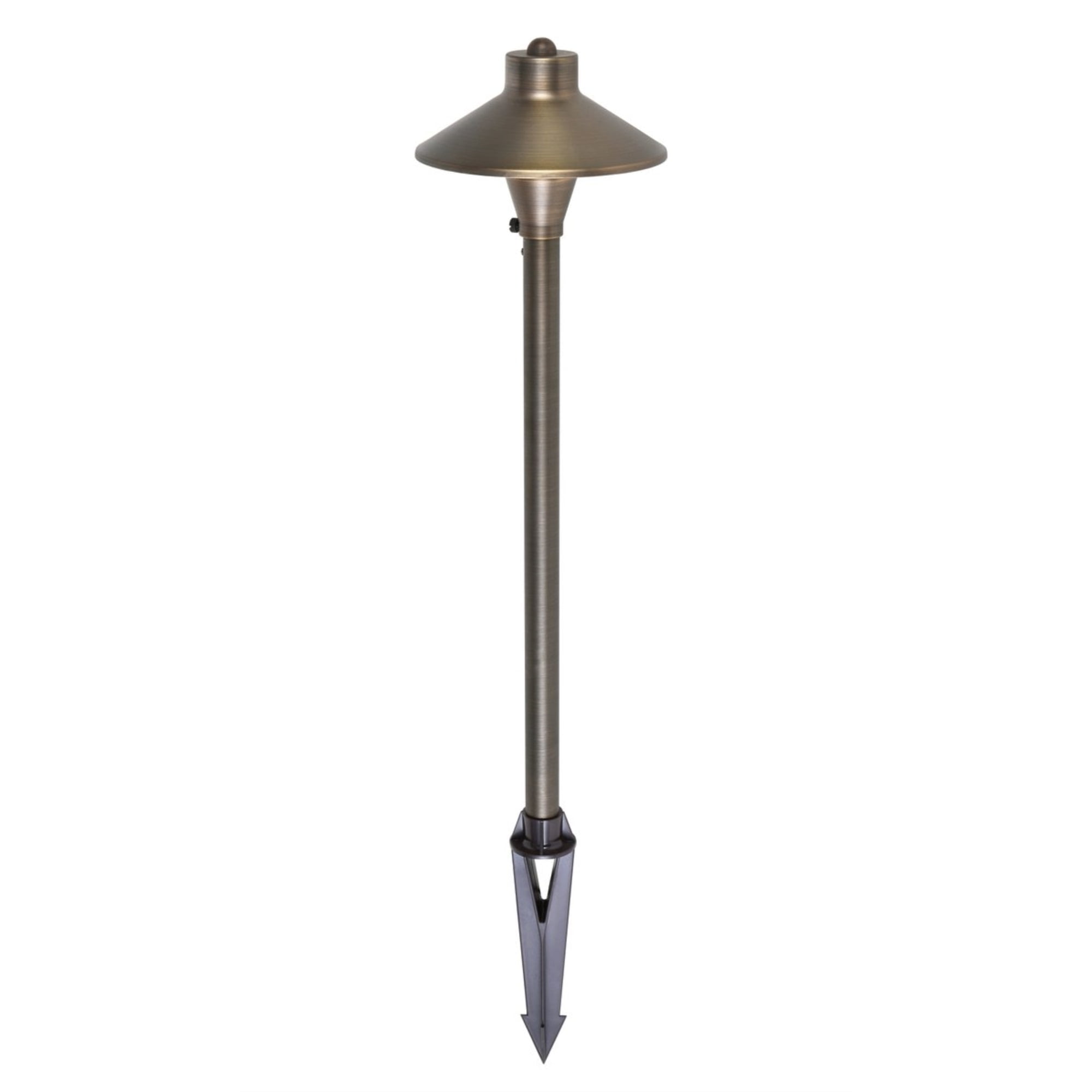 PATH LIGHT D7 H24 ANTIQUE BRASS INCLUDES STAKE G4 HALOGEN 20W(LIGHT ...
