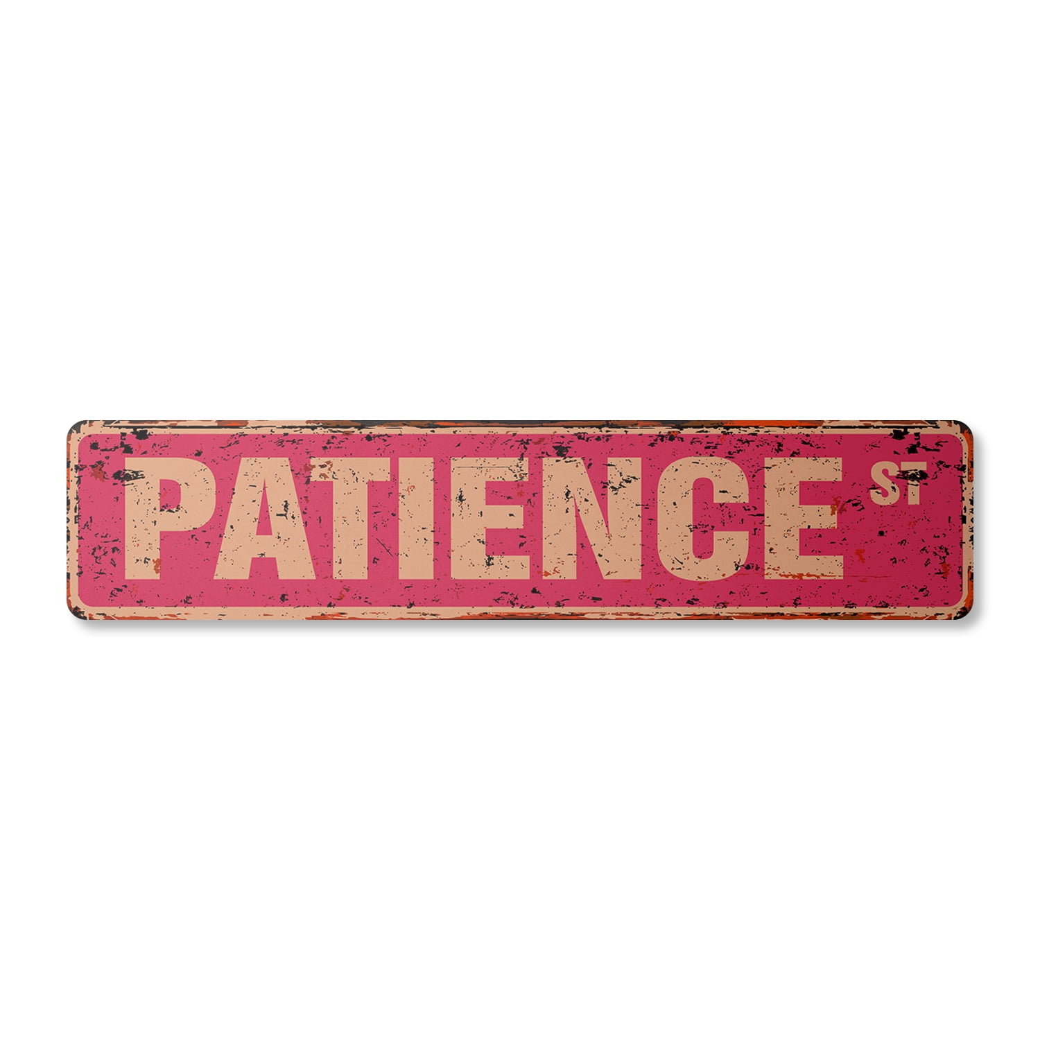 PATIENCE Vintage Plastic Street Sign Childrens Name Room Sign | Indoor ...
