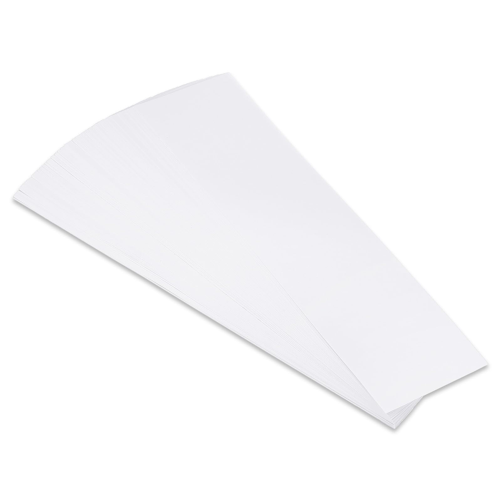 PATIKIL 100 Sheets White IFF17 Sentence Strips, 3" x 12" Thick ...