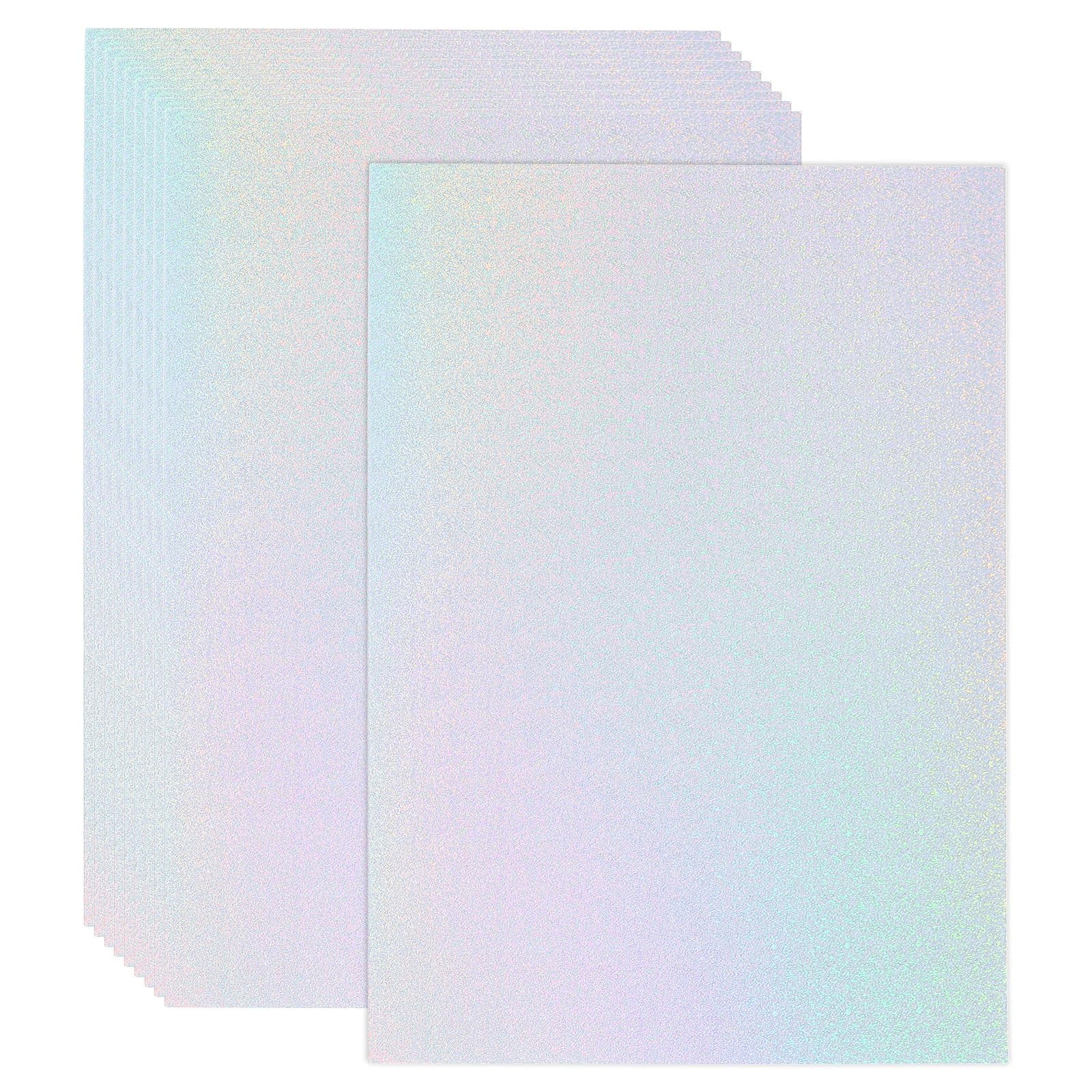 PATIKIL 11"x8.5" Holographic Cardstock, TSF6 20 Pack Metallic ...