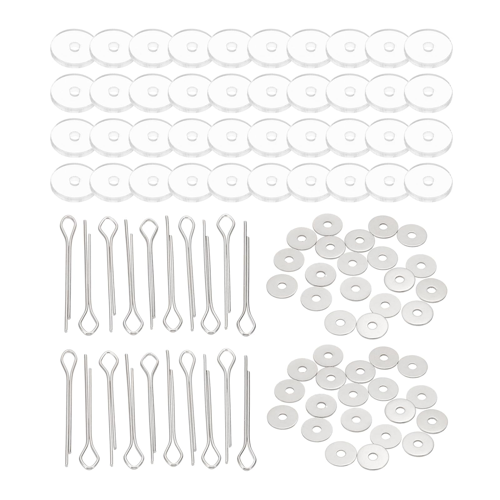 PATIKIL 12mm Doll Joints, 20 Set Removable Cotter Pin Joints Connector ...