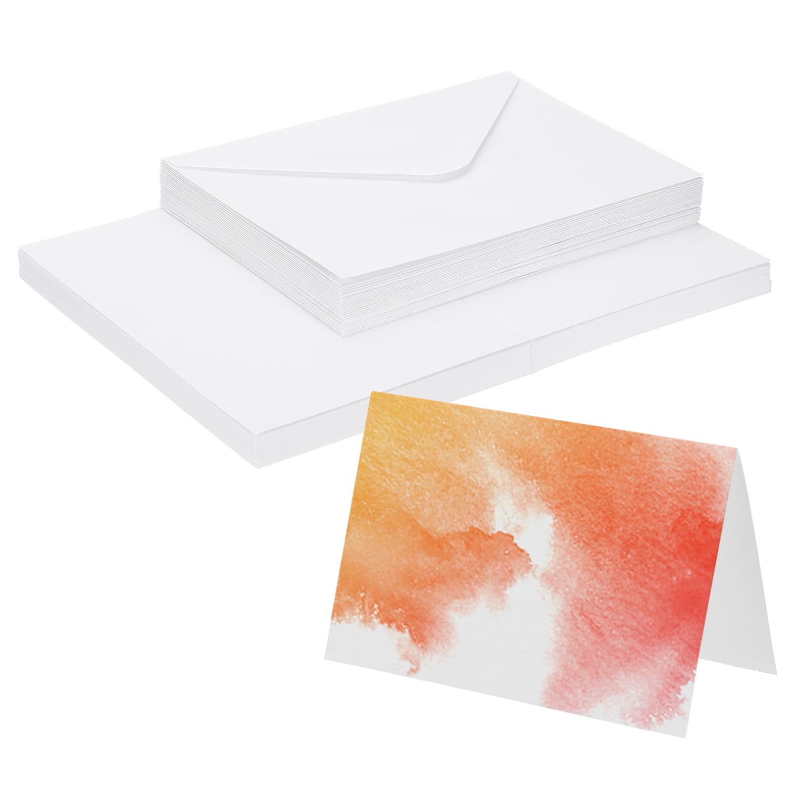 PATIKIL 200 SetsTRDN Pure Cotton Watercolor Cards 140lb/300 GSM ...
