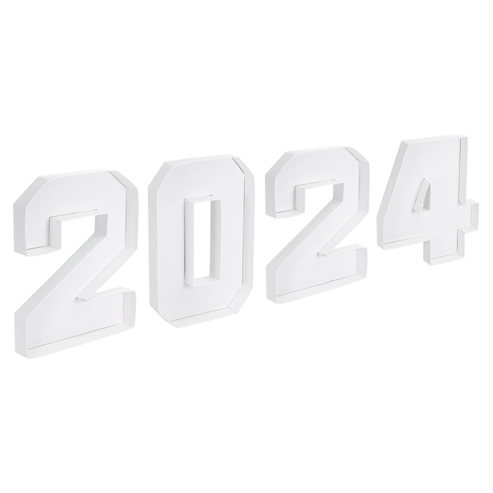 PATIKIL 2024 Cardboard Number Set 10", Paper Box Fillable Tray ...