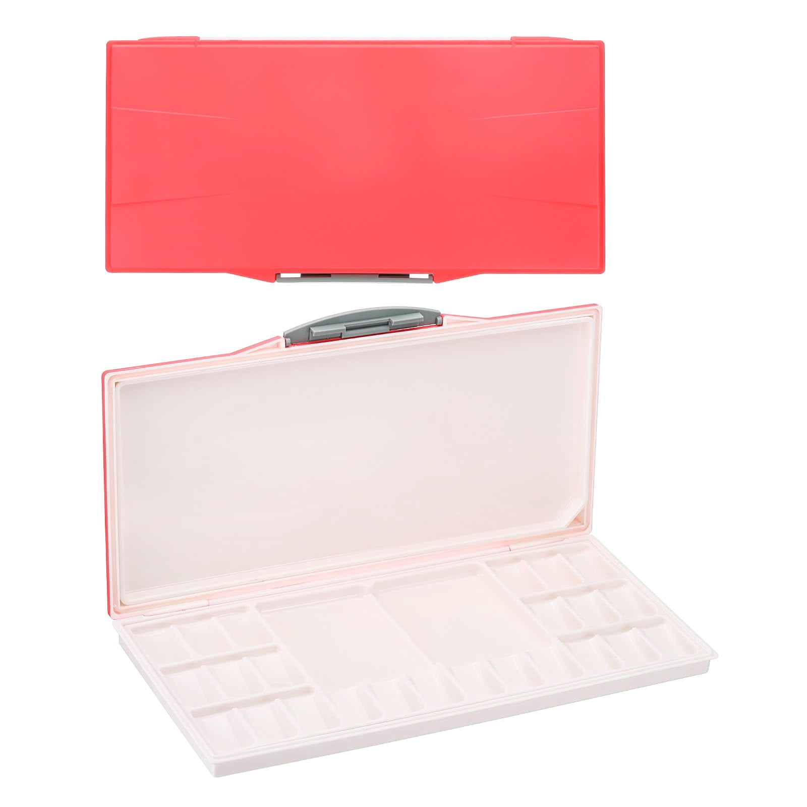 PATIKIL 24 Wells Paint Storage Box, Airtight Folding Detachable with 3 ...