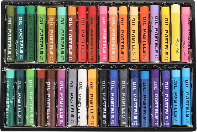 PATIKIL 36 Colors Oil Pastels, 36Pcs Soft Oil Crayons Creamy Pastels ...