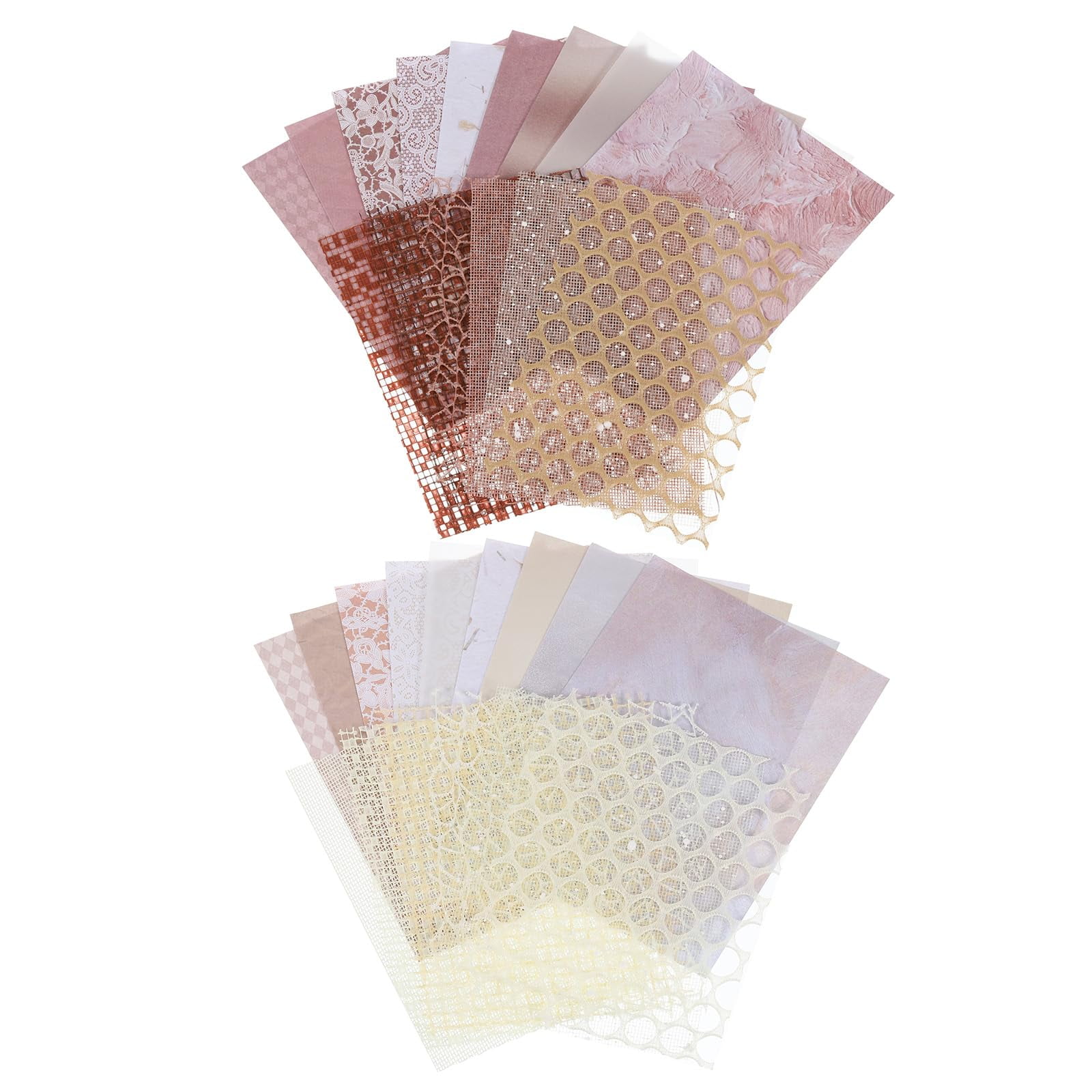 PATIKIL 7.1x5.2" Scrapbook Texture TSF6 Paper Set, 2 Set Total 30pcs ...