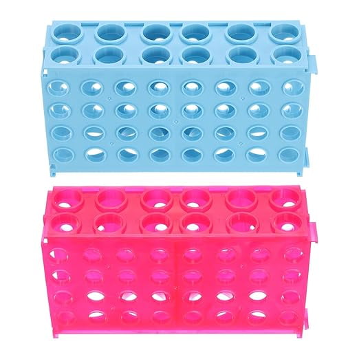 PATIKIL 80 Wells Tube Rack, 1 Set Vial Rack Four Panel Centrifuge Tube ...