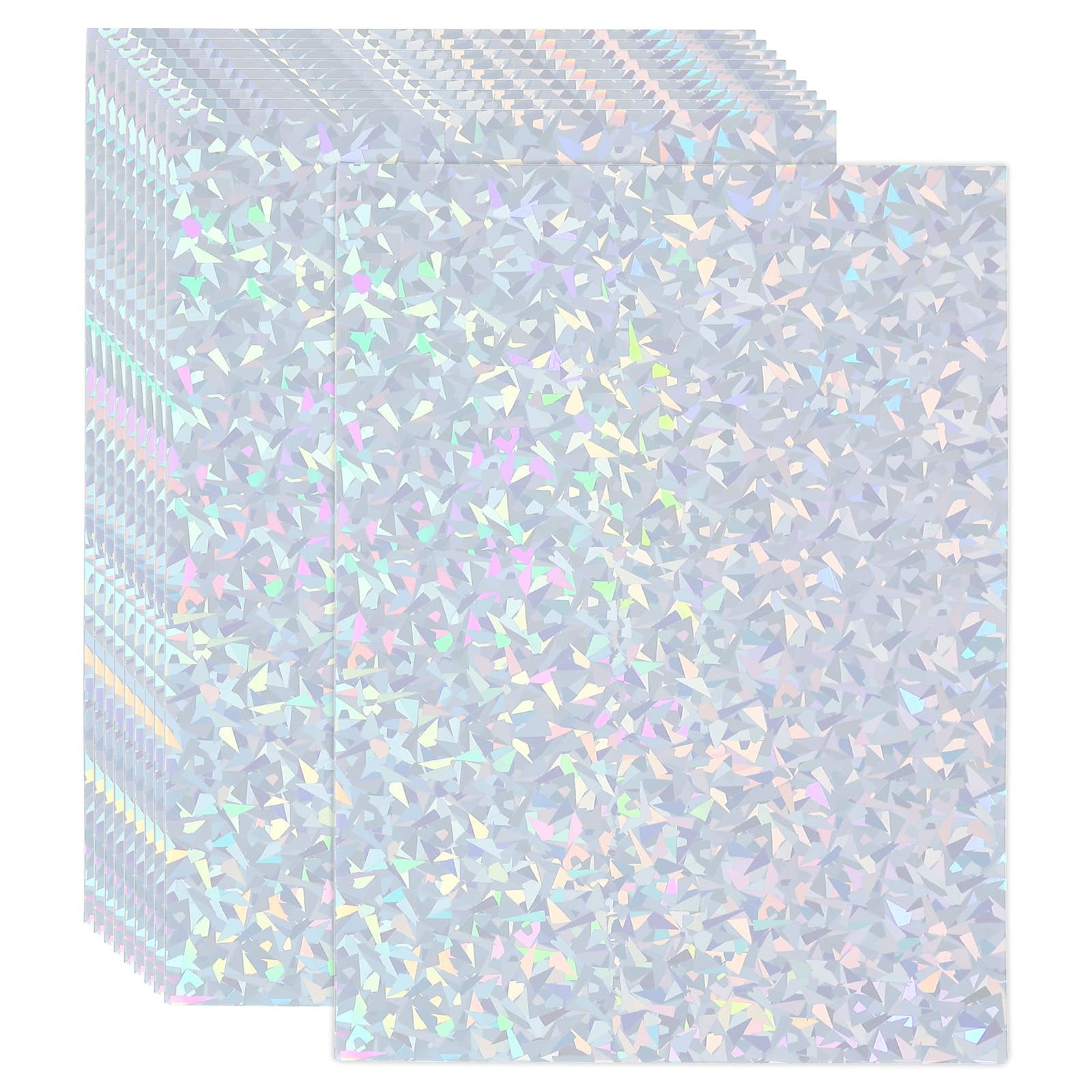 PATIKIL 9.5"x7" Holographic Cardstock, TSF6 40 Pack Metallic Iridescent ...