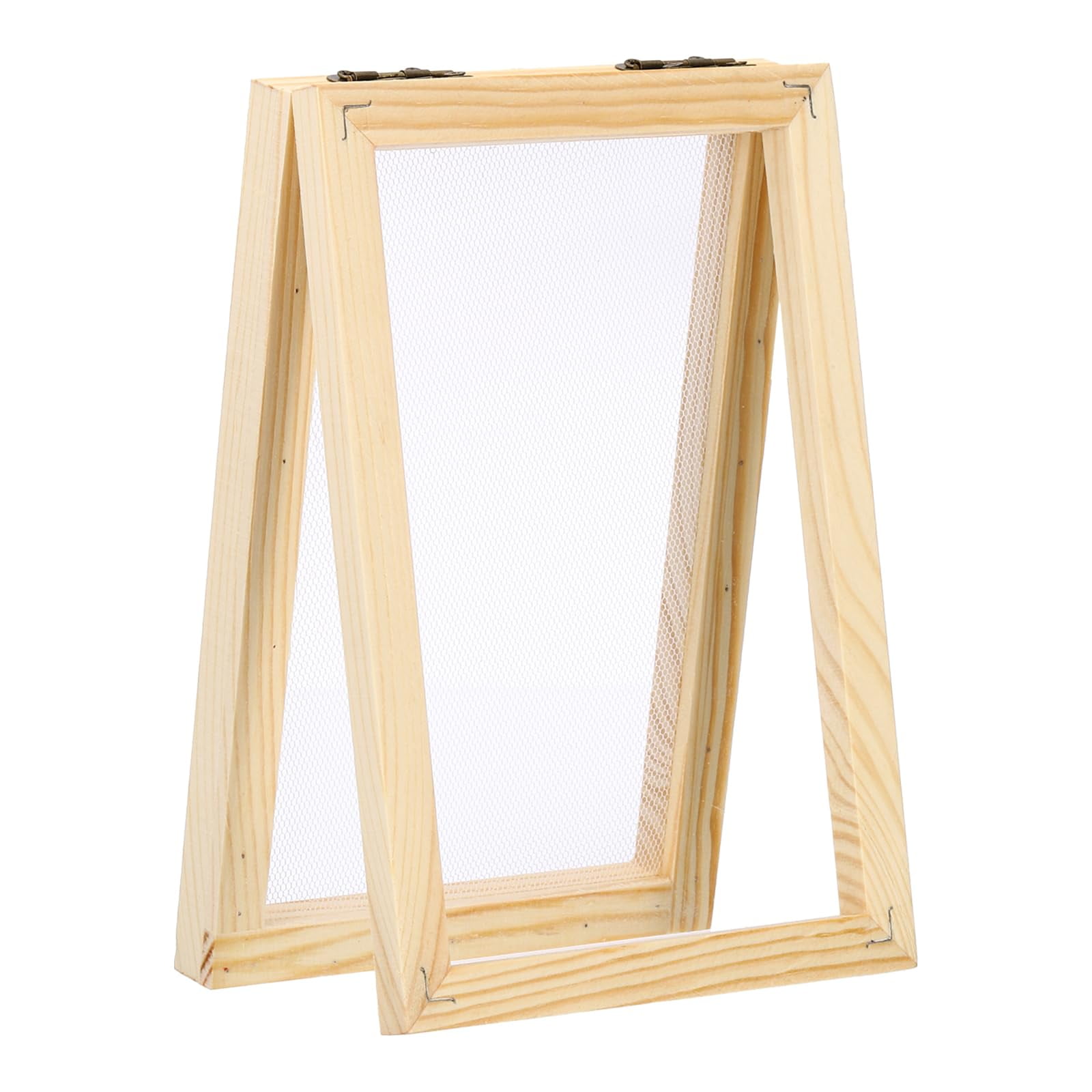 PATIKIL A6 Sizes Wooden DHF10 Paper Making Screen, 6.1 x 3.9 Inch 2 in ...