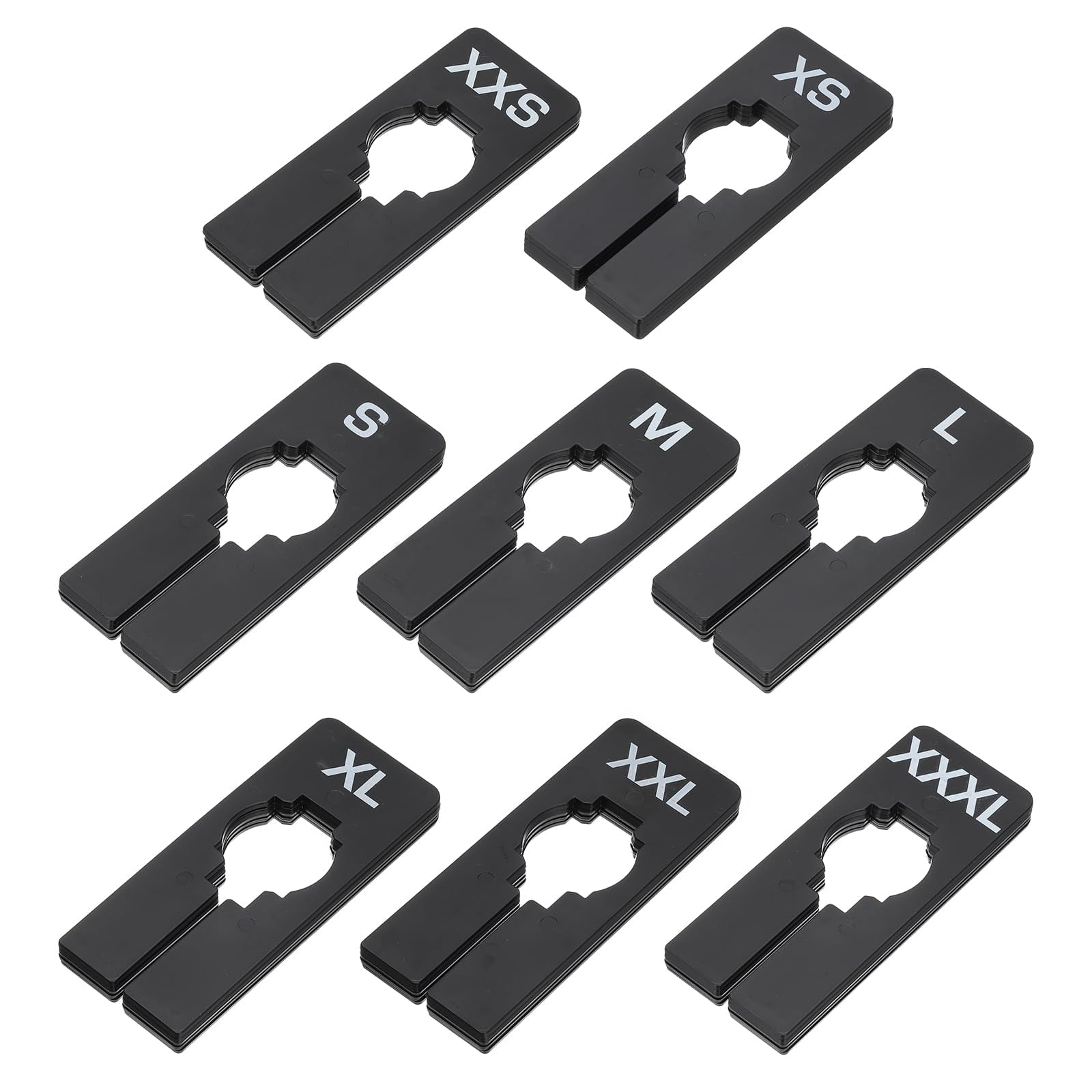 PATIKIL Clothes Dividers for Hanging Clothes, 40 Pack 8 Sizes Rectangle ...