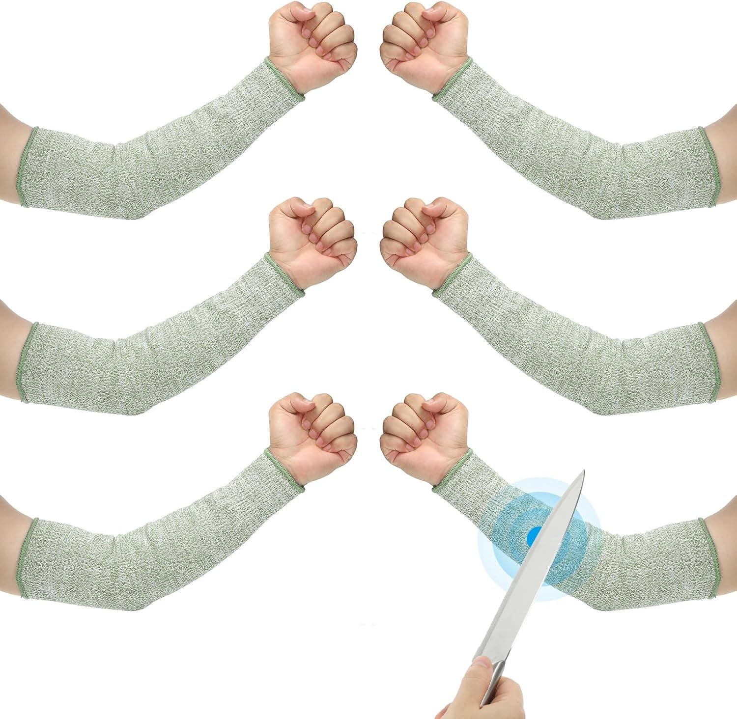 PATIKIL Cut Resistant Sleeve, Arm Safety Protectors Sleeves Forearm ...