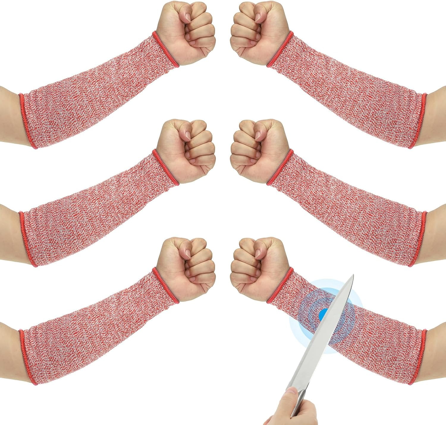 PATIKIL Cut Resistant Sleeve, Arm Safety Protectors Sleeves Forearm ...