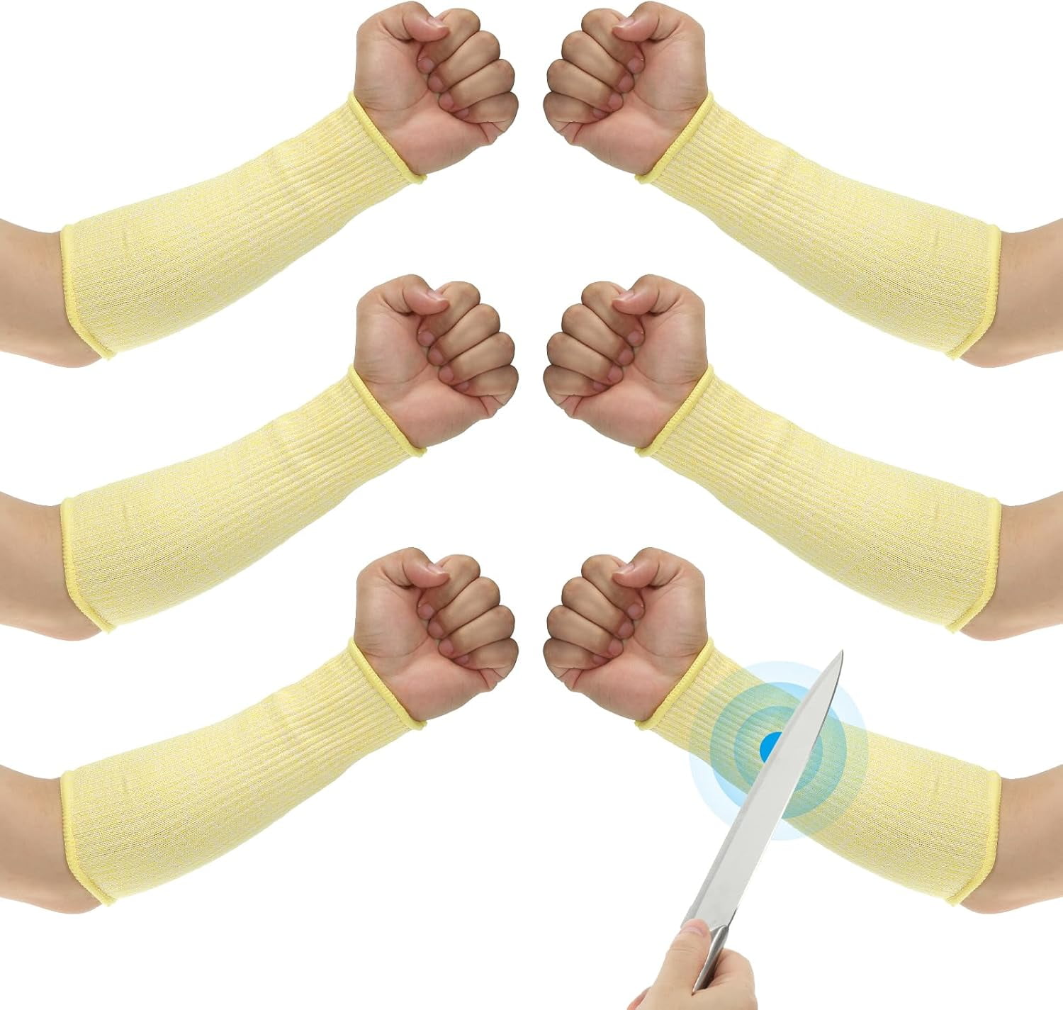 PATIKIL Cut Resistant Sleeve, Arm Safety Protectors Sleeves Forearm ...
