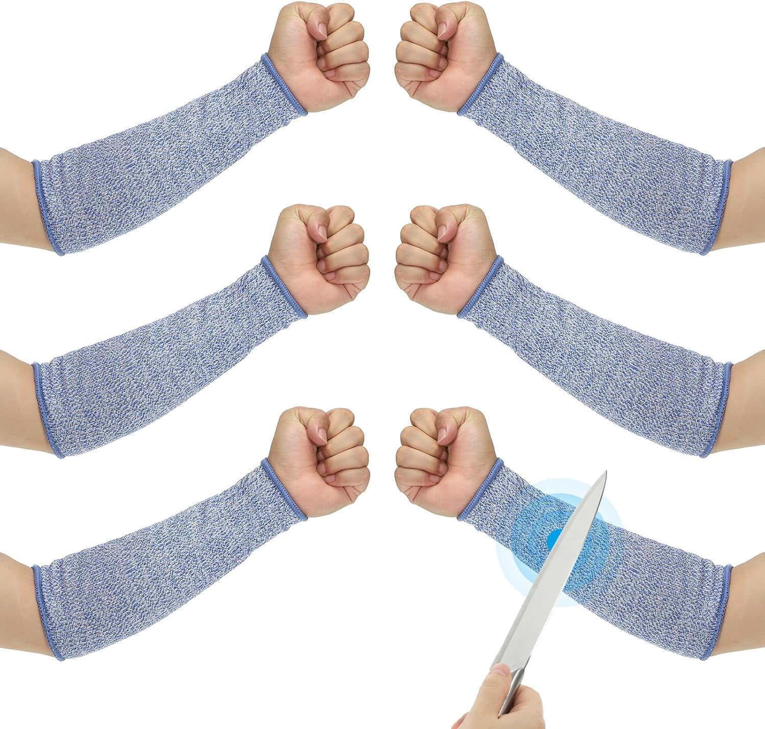 PATIKIL Cut Resistant Sleeve, Arm Safety Protectors Sleeves Forearm ...