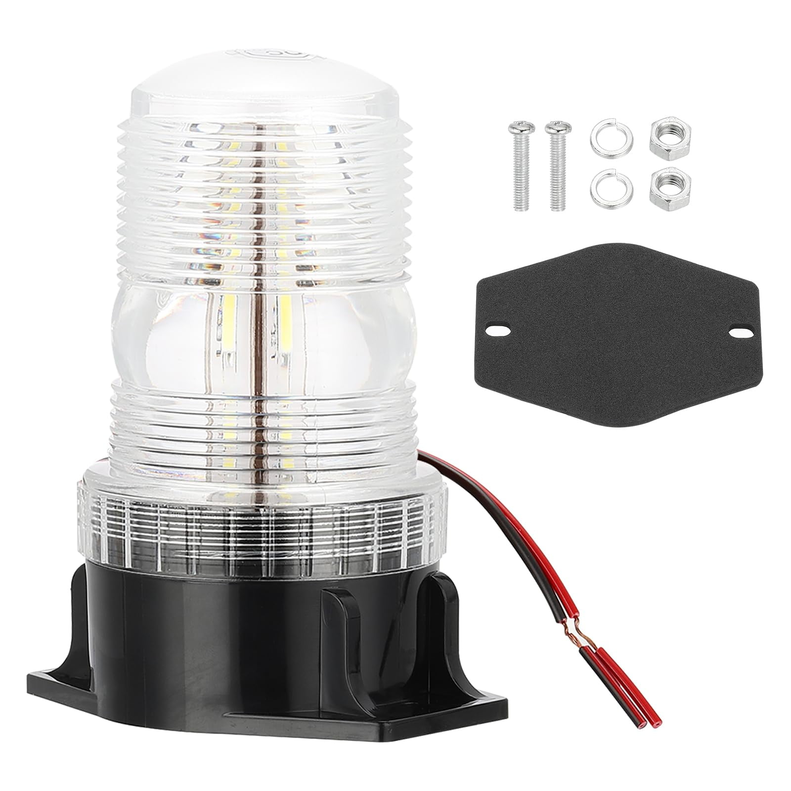 PATIKIL LED Strobe Warning Lights, 10V-80V Leds Flashing Lamps with ...