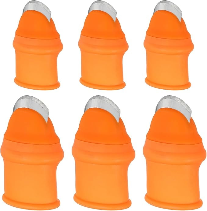 PATIKIL Large/Small Silicone Thumb Knife, 6Pcs Harvesting Plant Knife ...