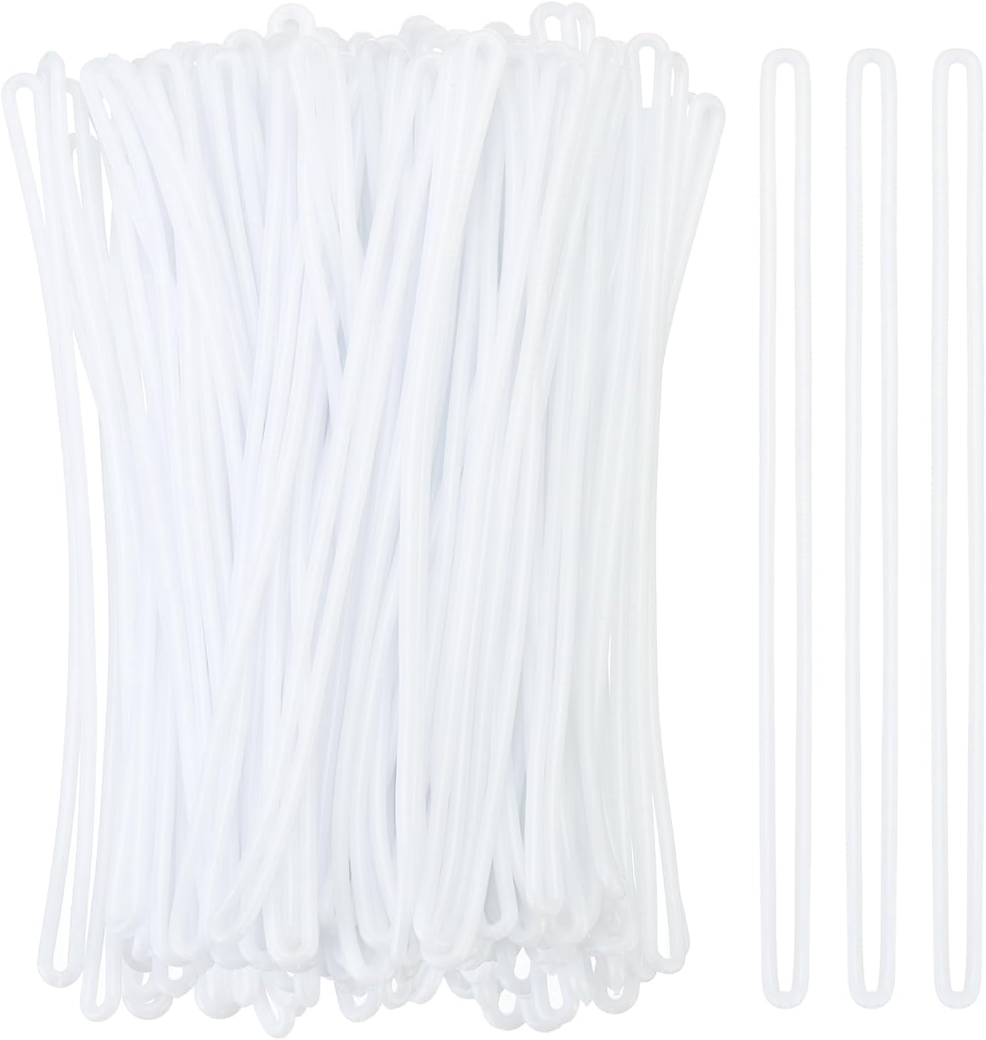 PATIKIL Luggage Tag Loops - 100 Pcs PVC Straps, Holders for ID Card ...
