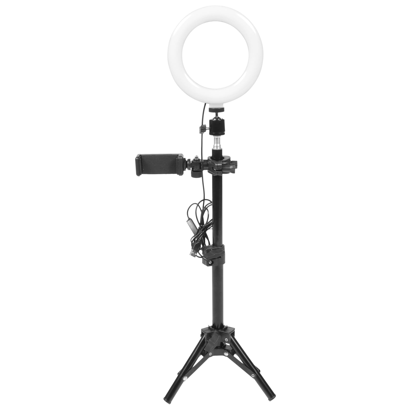 PATKAW 1 Set Desktop Tripod Fill Light Selfie Light Circle Shape Light ...