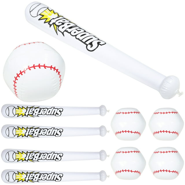 PATKAW 1 Set Inflatable Baseball And Bat Inflatable Pool Toy Party ...