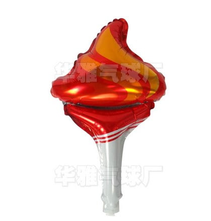 PATKAW 10Pcs Torch Shaped Aluminum Foil Balloons Sports Events Layout ...