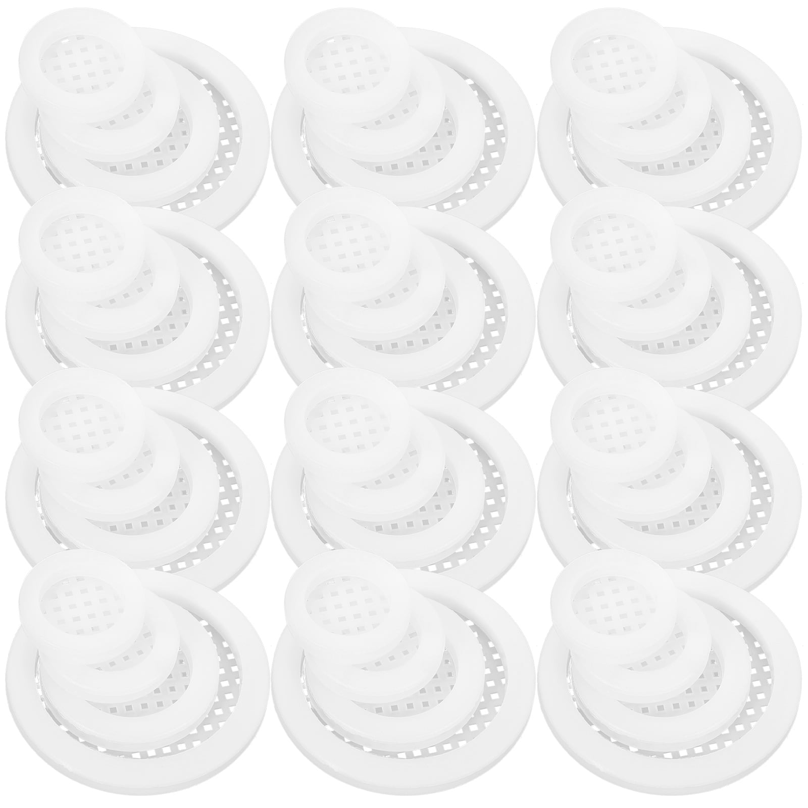 White PP Material Vent Hole Covers for Home 200pcs Round Air Vent Holes ...