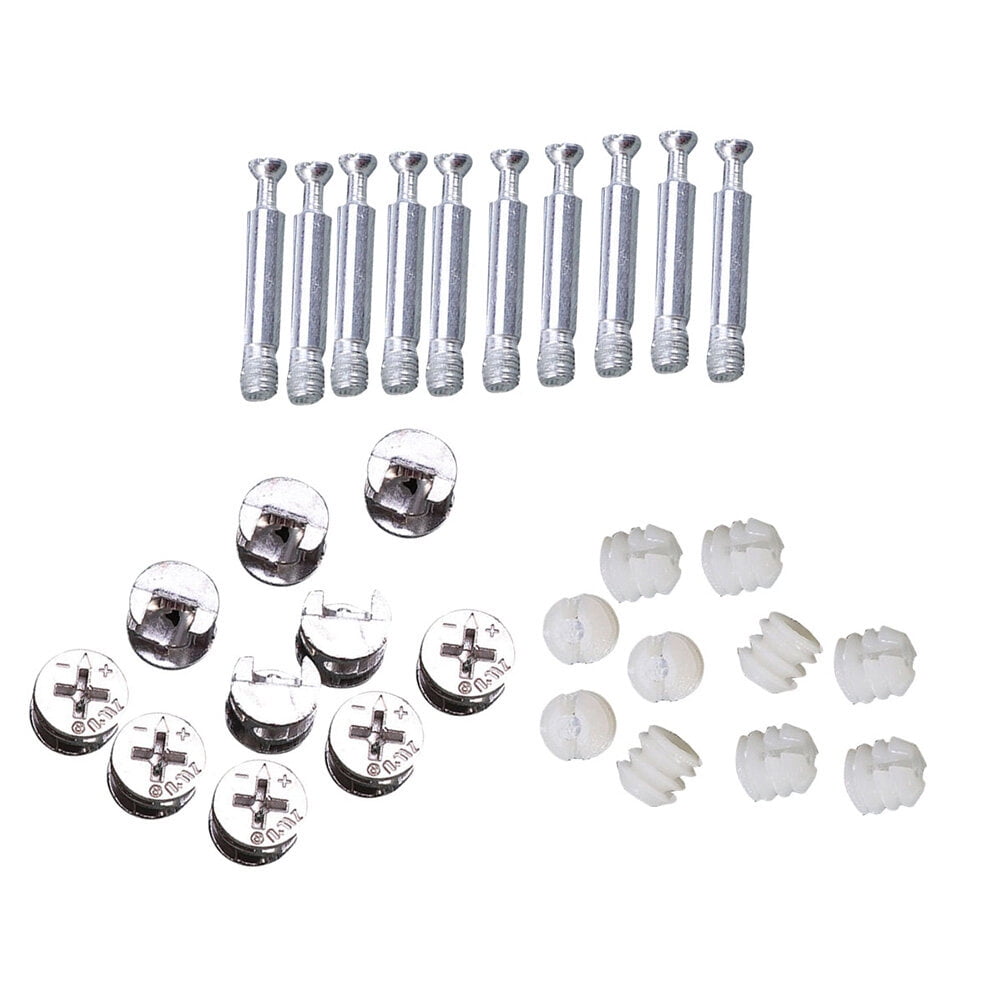 PATKAW 24 Sets Cam Bolt Nuts Furniture Connecting Dowels Cam Lock ...