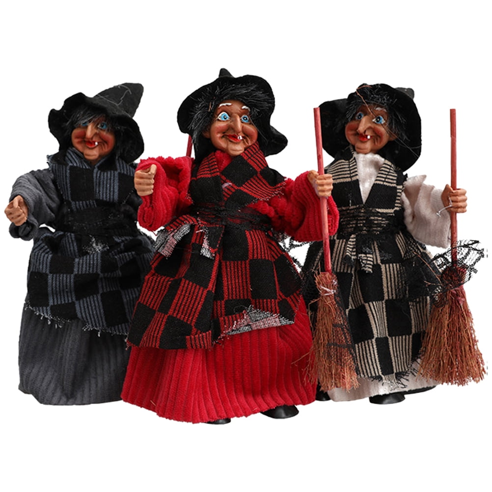 SEWCHICS Scary Props Witch Dolls Decoration Party Atmosphere Creation ...