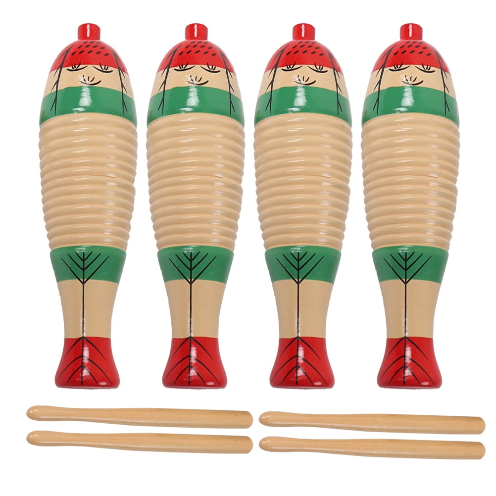 PATKAW 4 Sets of Percussion Instruments Wood Musical Instrument ABS ...