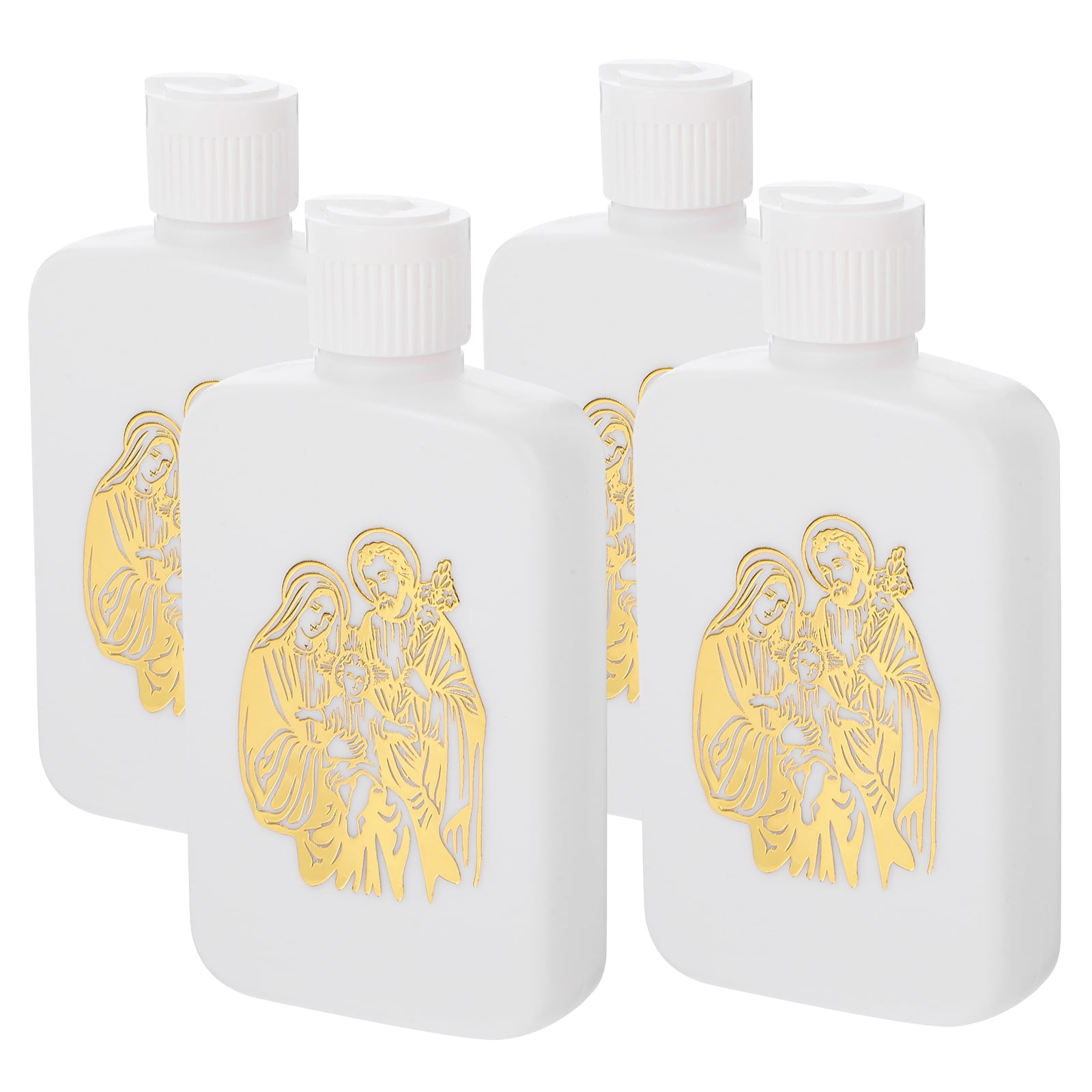 PATKAW 4pcs Holy Water Bottle Catholic Prop Refillable Plastic Water ...