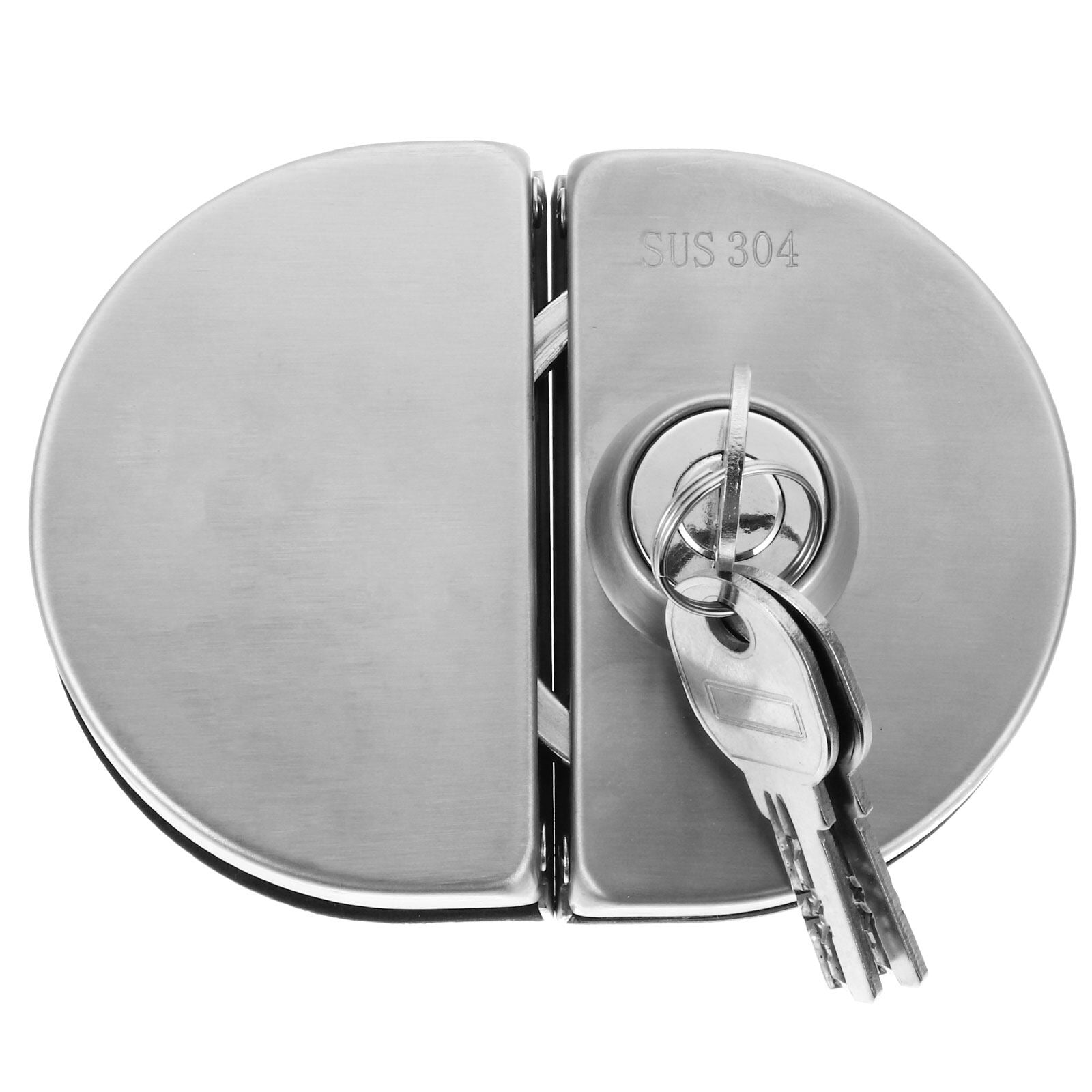 PATKAW Glass Door Lock Double Bolts Swing Push Office Glass Door Lock ...