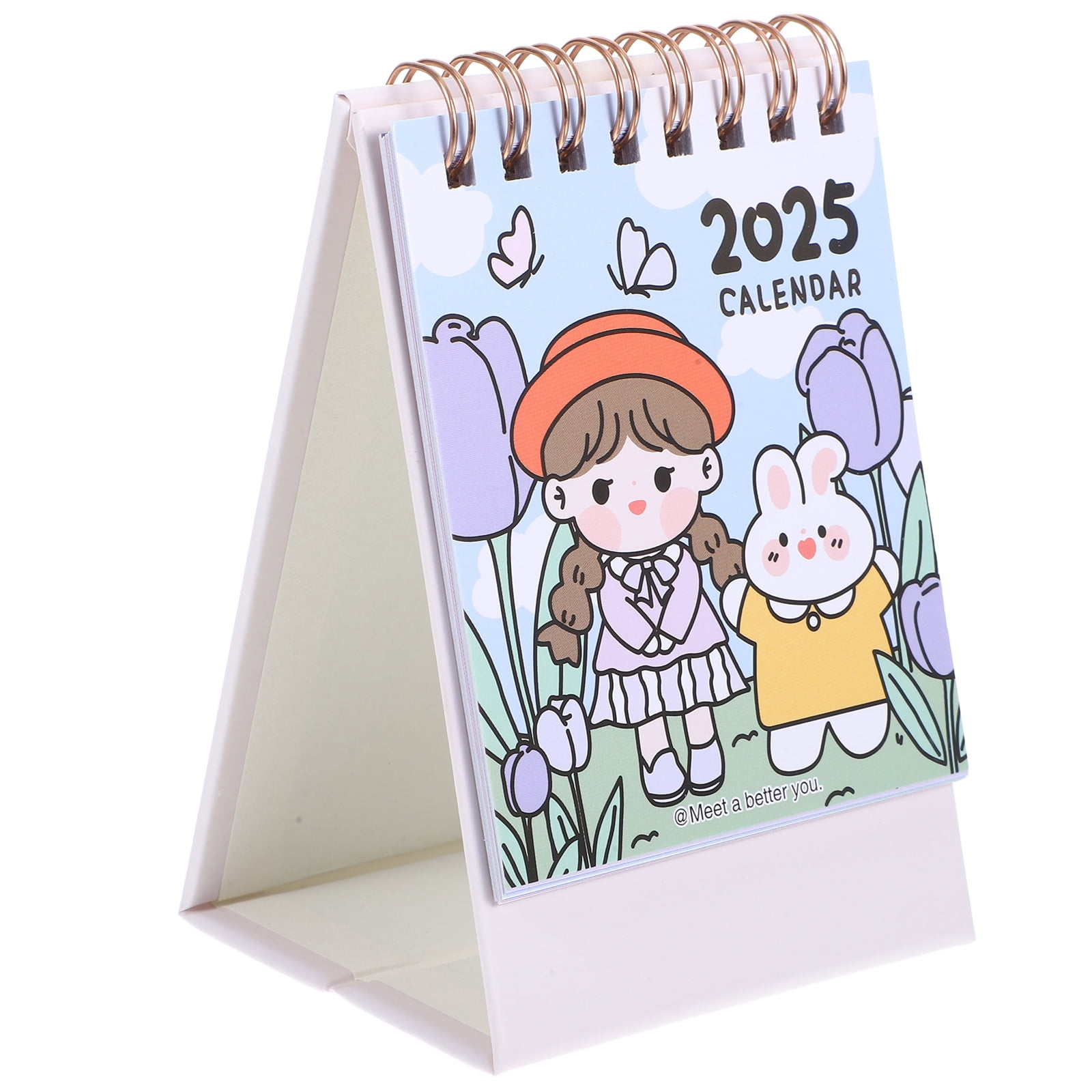 PATKAW Portable 2025 Desk Calendar Desk Calendar 2025 Paper Flip ...