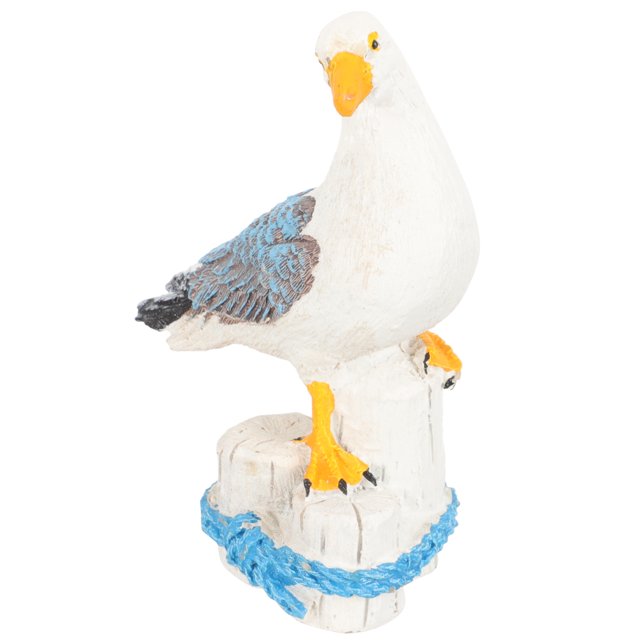 WHAMVOX Seagull Statue for Decor Assorted Color Lifelike Resin Figurine ...