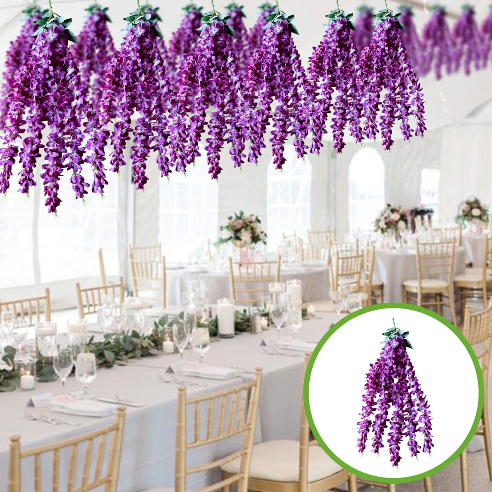 PATLOLLAV 1 Pcs Artificial Thai Orchid Flower Vines Ceiling Decor ...