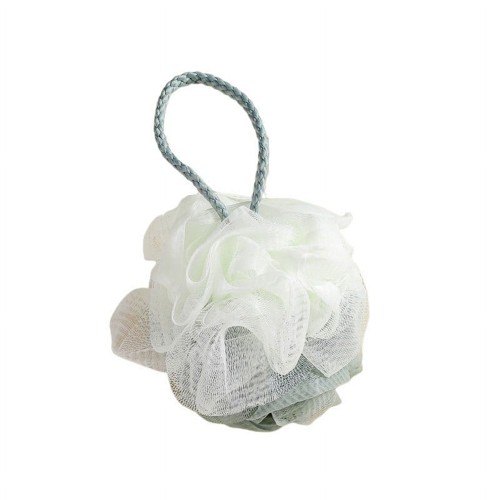 PATLOLLAV 1 Pcs Large Two-Tone Rope Bath Pouf with Foaming Net ...