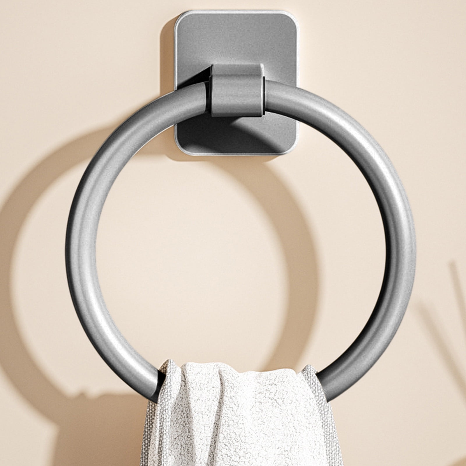 PATLOLLAV 1 Pcs Towel Ring Wall Mounted Towel Holder Non-drilling ...