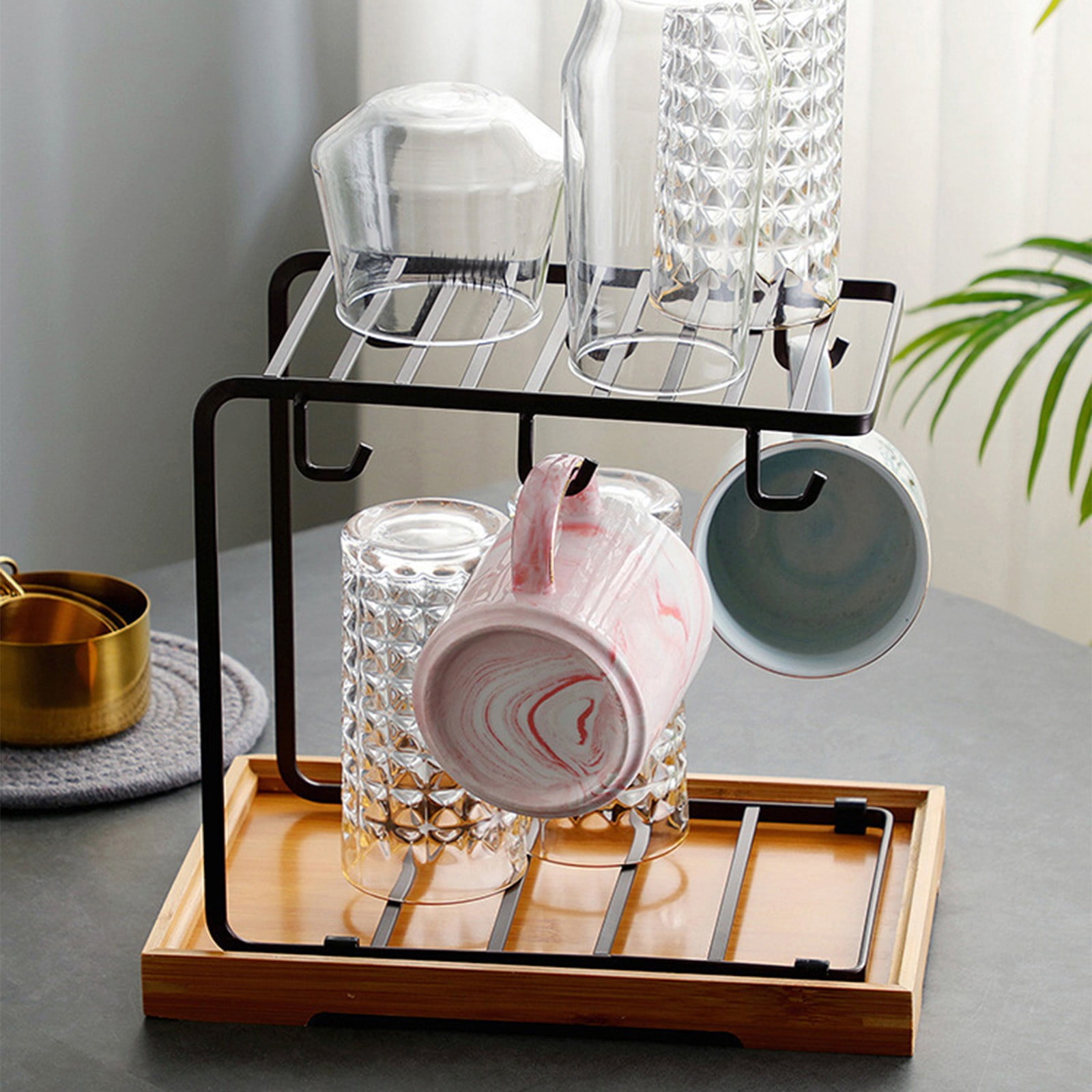 PATLOLLAV 1Pcs Metal Wire Tree Stand for Mug, Countertop or Pantry ...