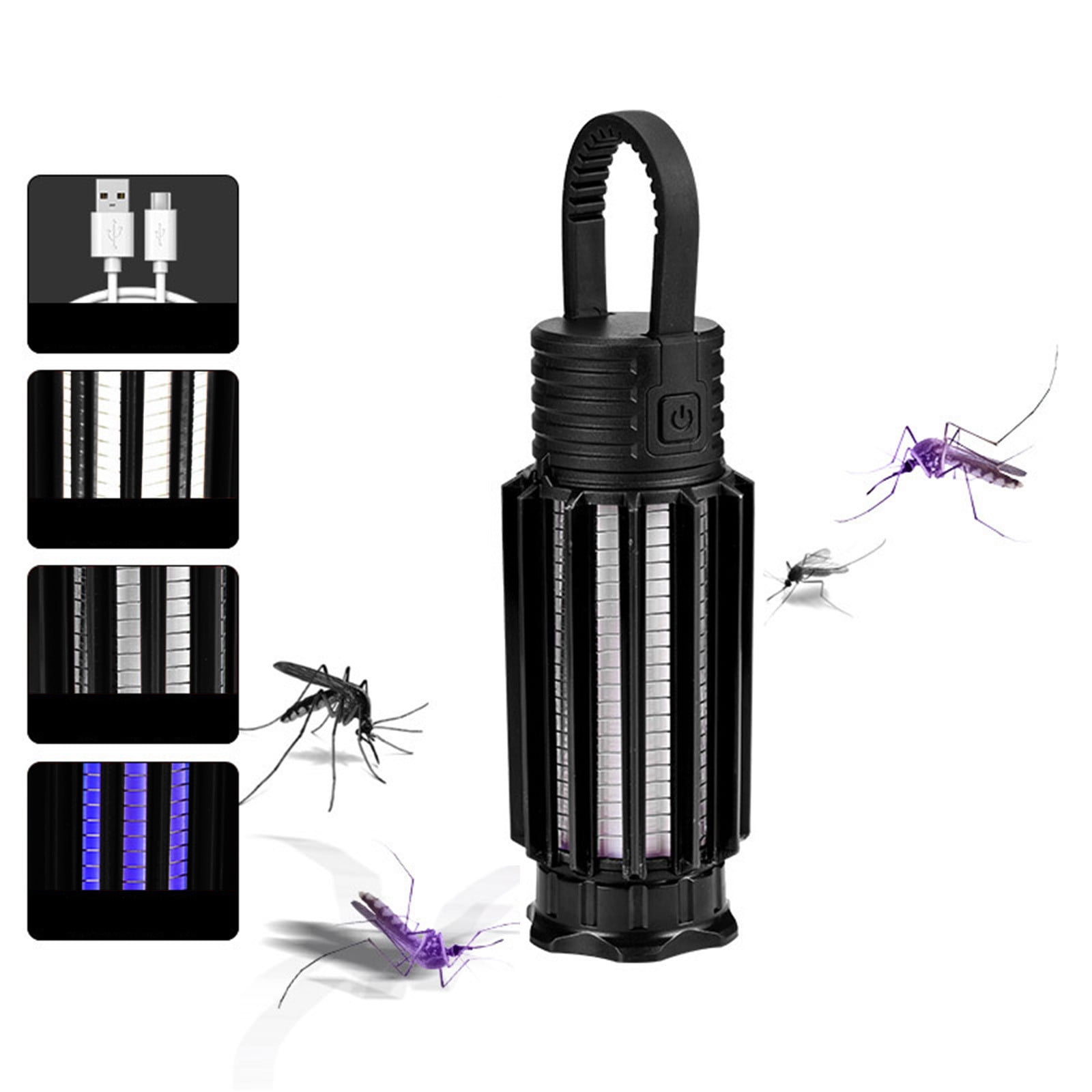 PATLOLLAV 3-in-1 USB Rechargeable Mosquito Zapper & Camping Light with ...