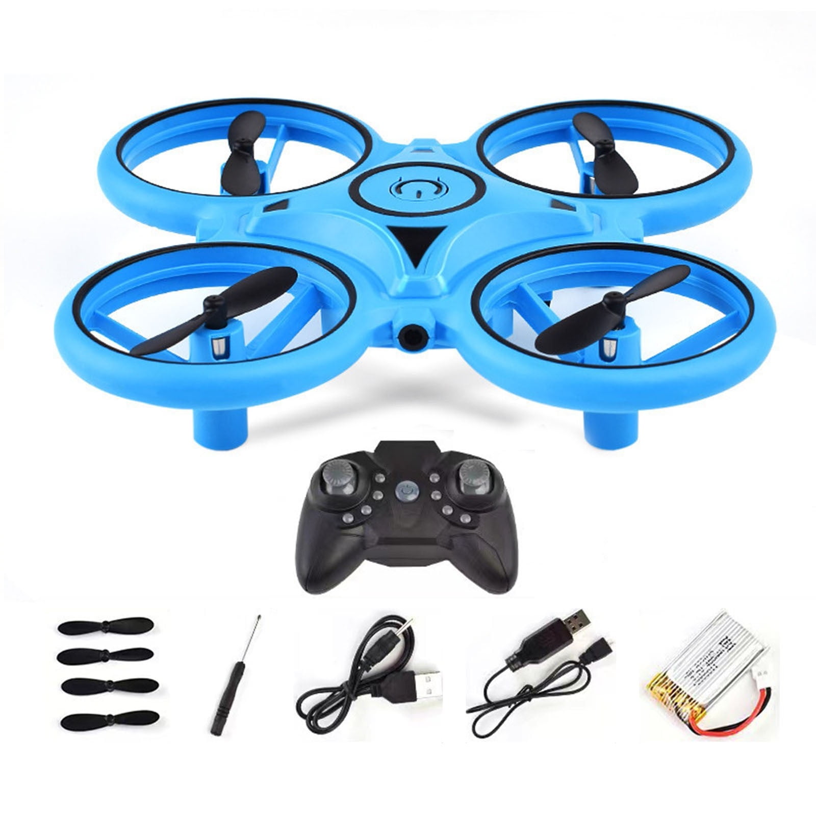 PATLOLLAV Blue Drone with Remote Control,Long Flight Time Small Flying ...