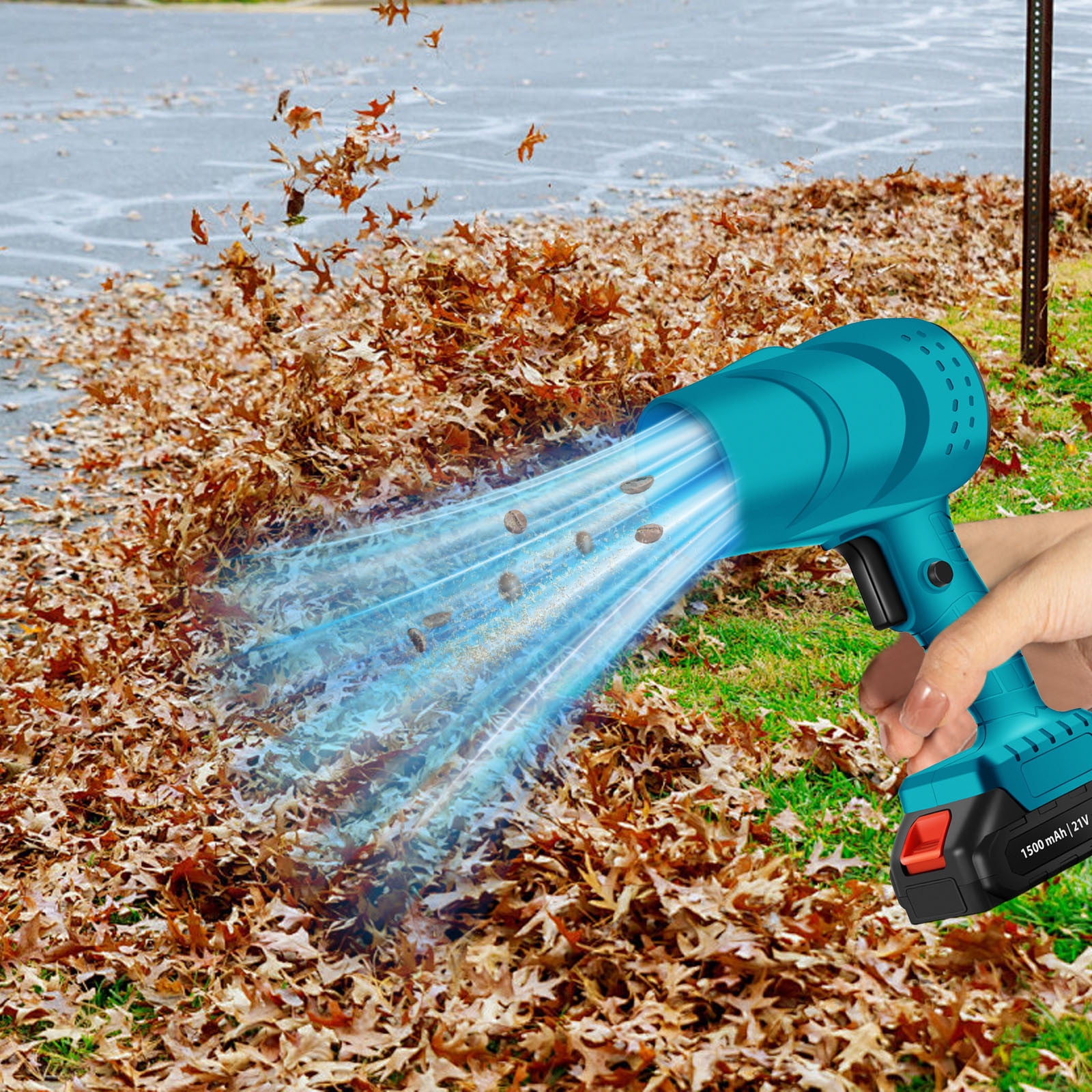 PATLOLLAV Blue Handheld Turbodry Car Dryer,Turboglass Car Blower,Car Dryer Air Blower,Portable ...