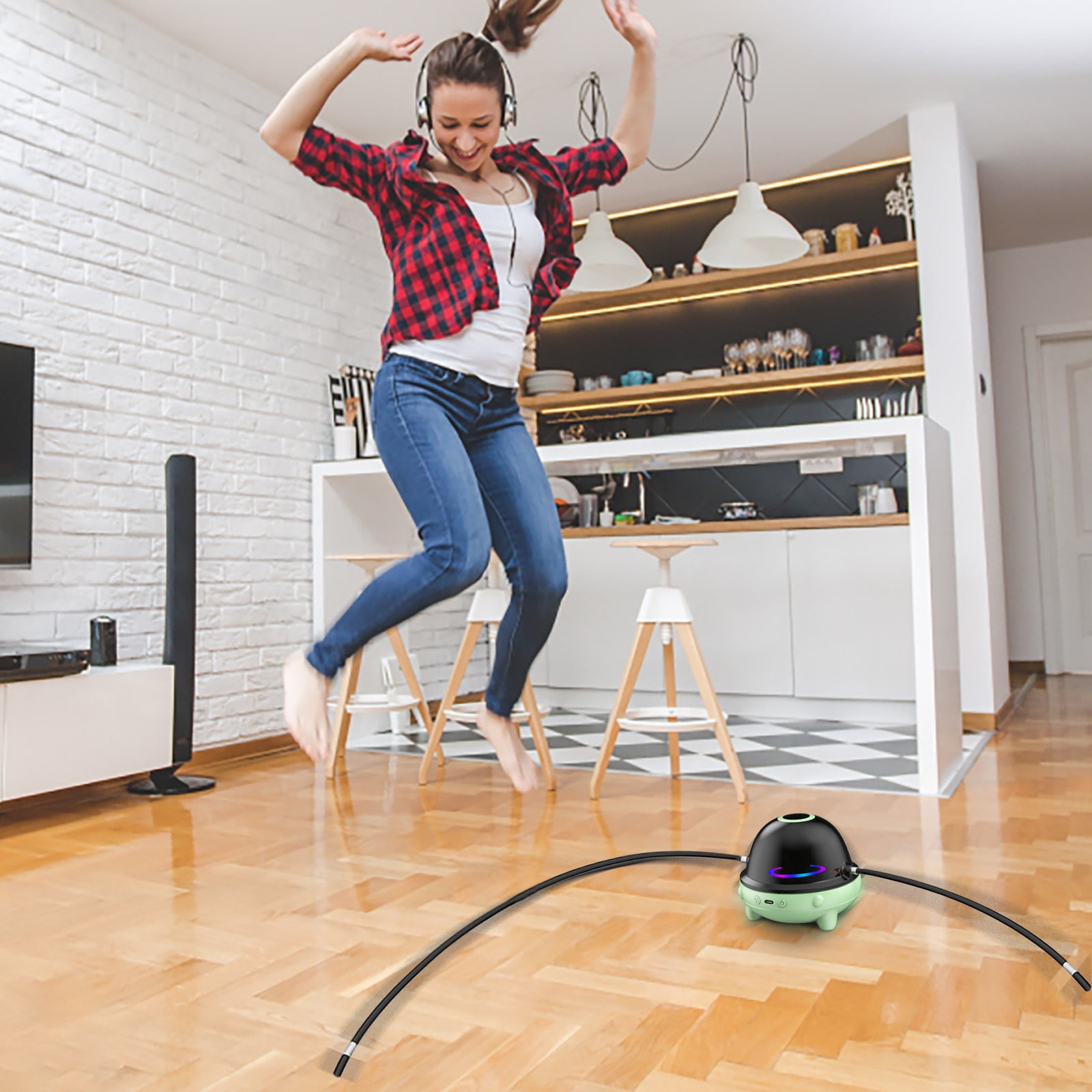 PATLOLLAV Bluetooth Smart Jump Rope Machine, Portable Electric Rope ...