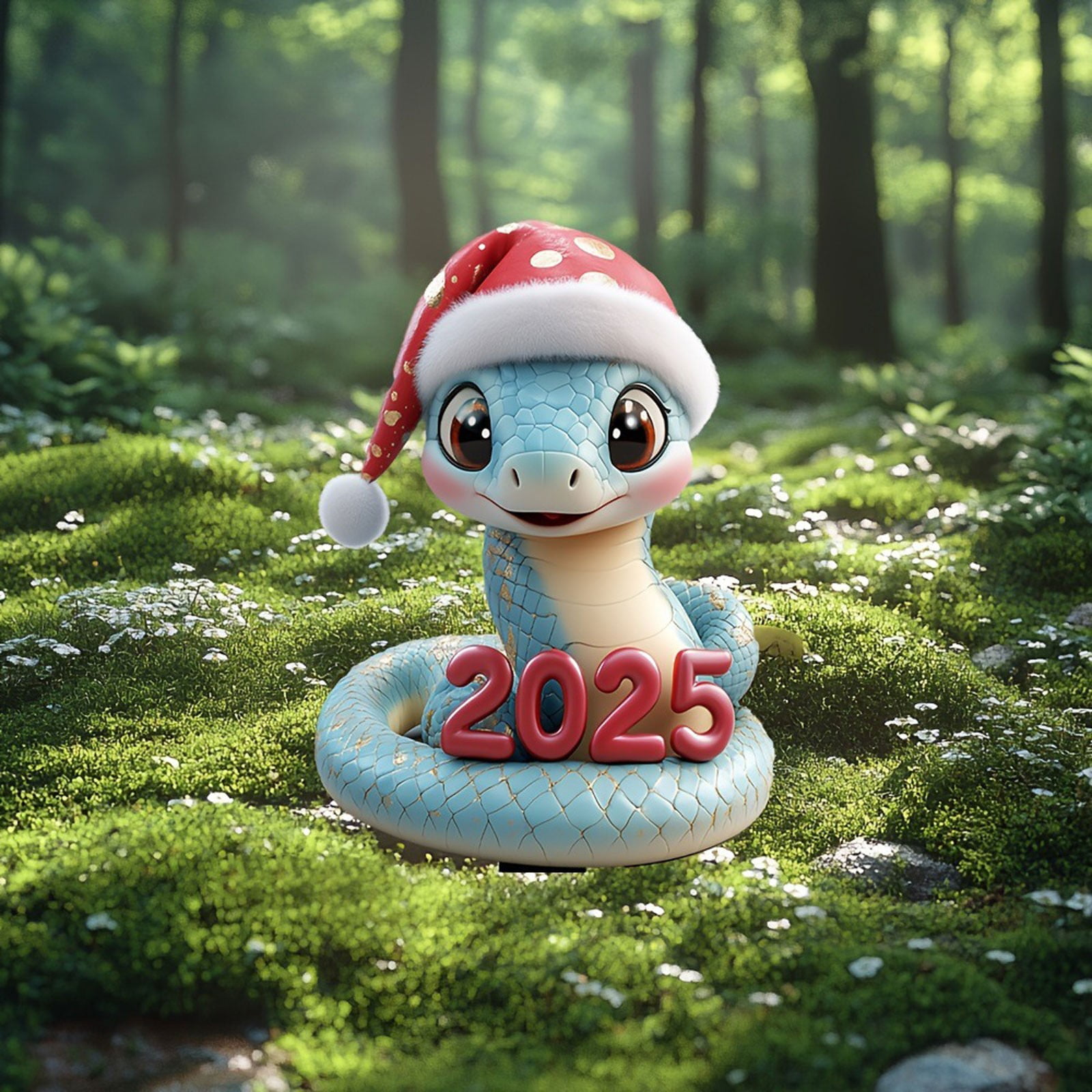 PATLOLLAV Chinese New Year Snkae Garden Ground Stakes,Cute Snake Garden ...